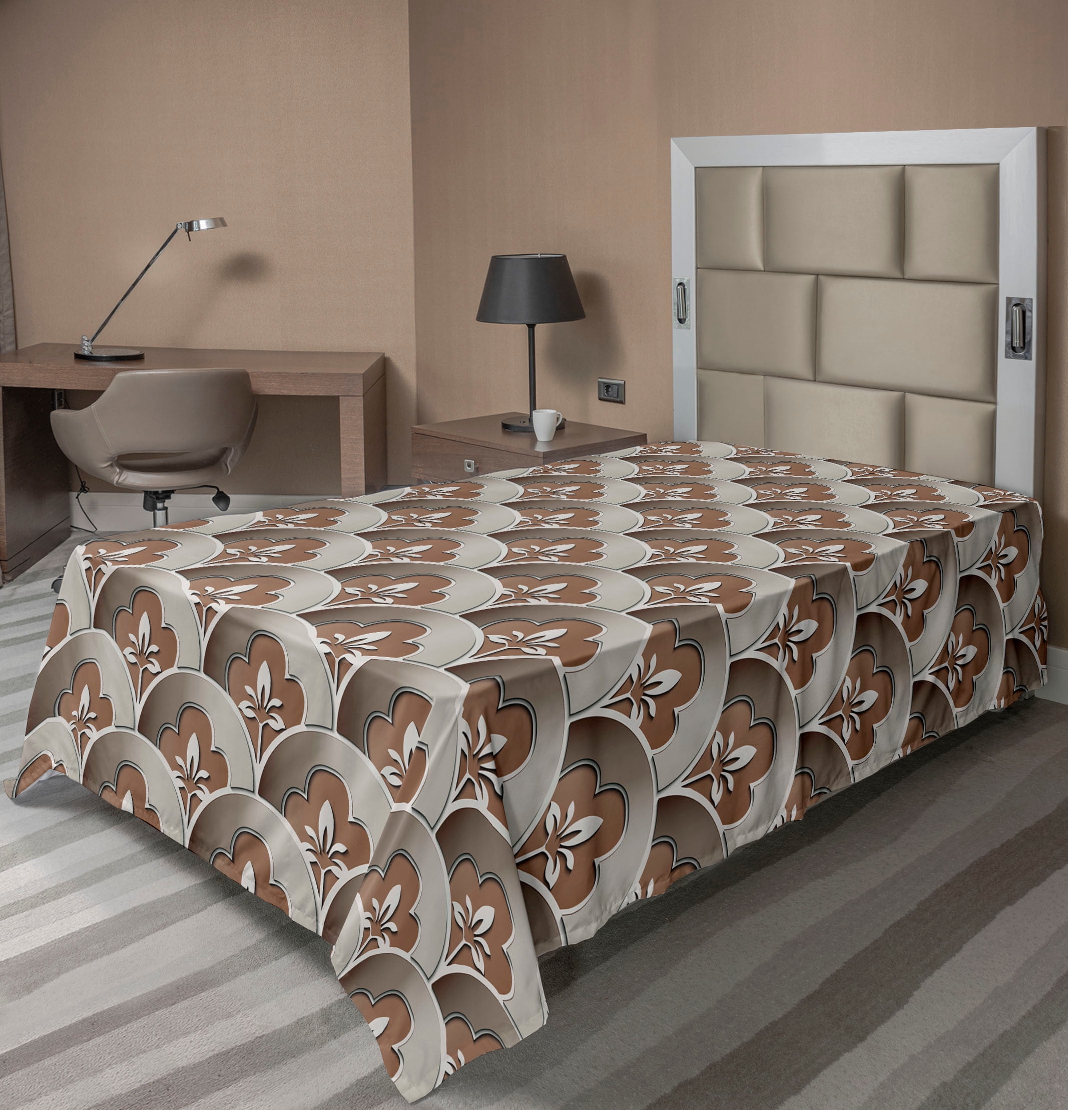 Ambesonne Vintage Flat Bedding Sheet Soft Top Sheet, Mosaic Retro ...