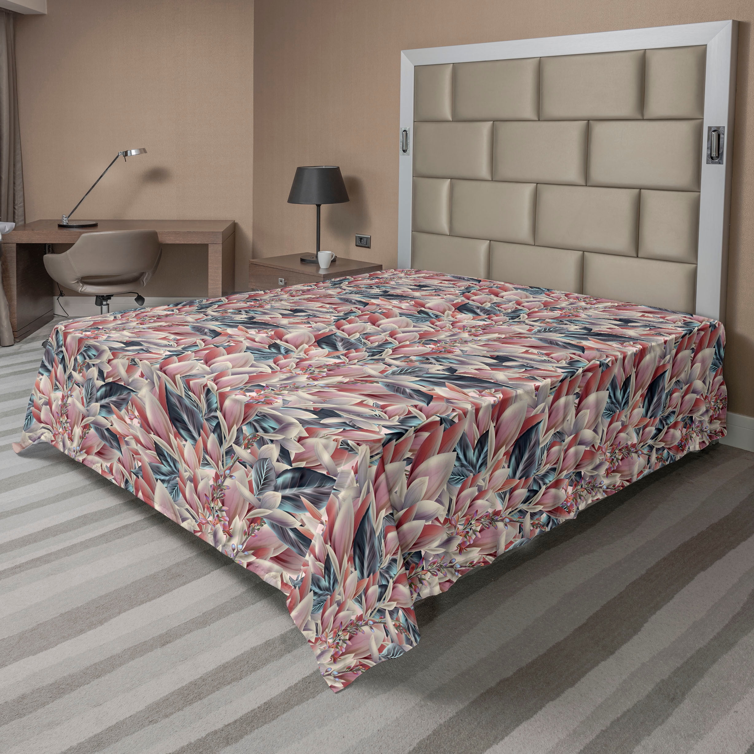 Ambesonne Vintage Flat Bedding Sheet Soft Top Sheet, Overlapped Field ...