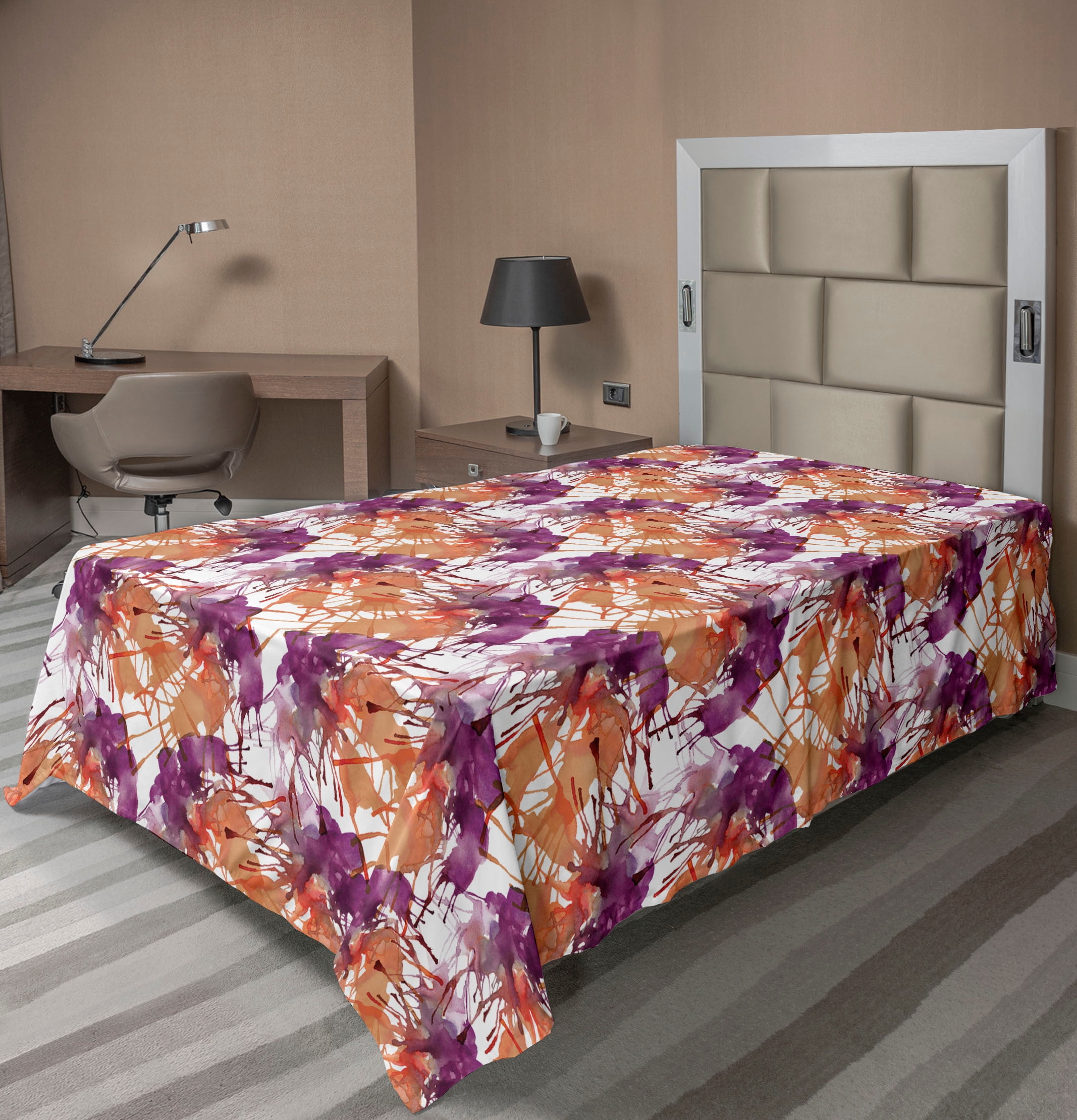 Ambesonne Vintage Flat Bedding Sheet Soft Top Sheet, Whimsical ...