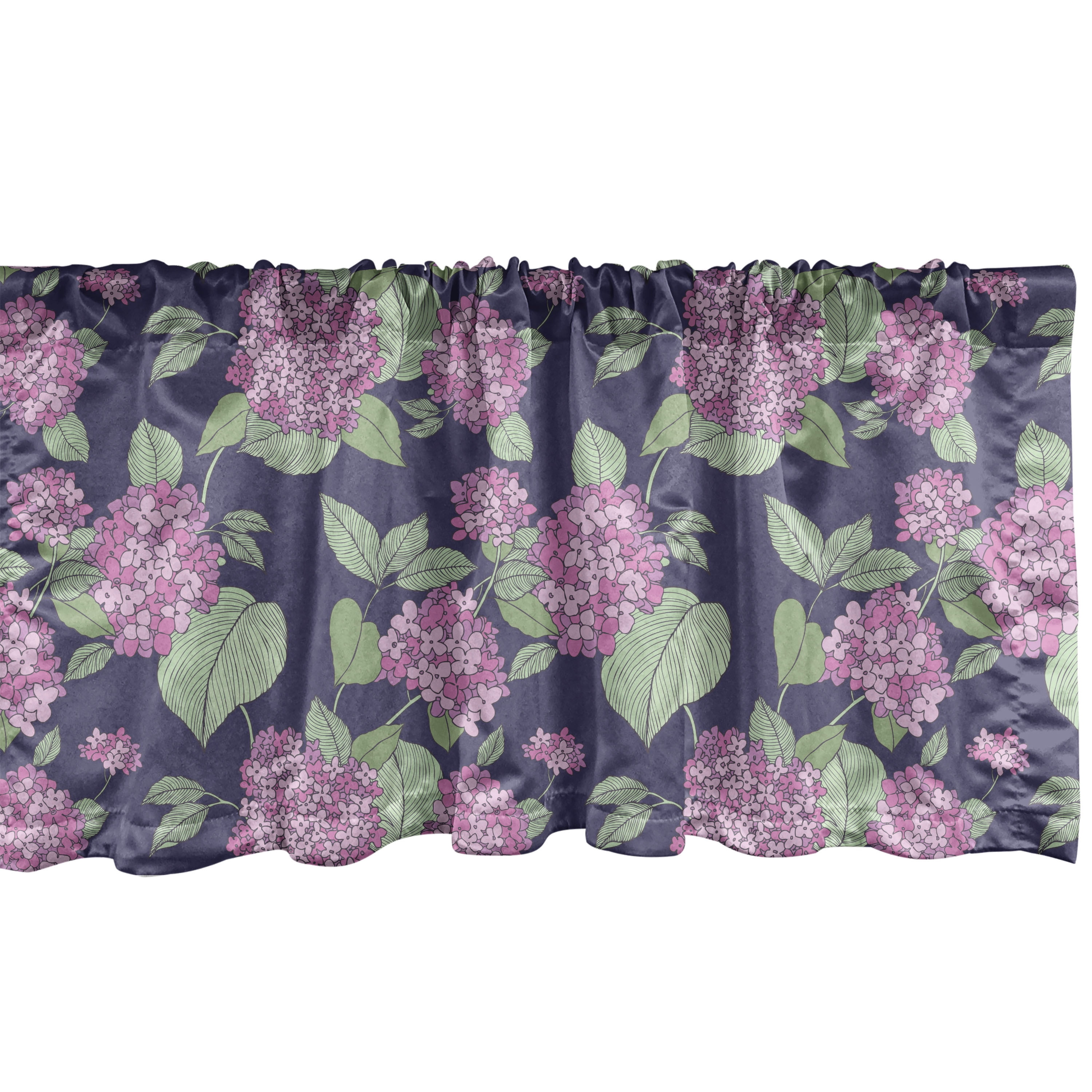 Ambesonne Vintage Floral Window Valance, Lilac Flowers Garden, 54" X 12 ...
