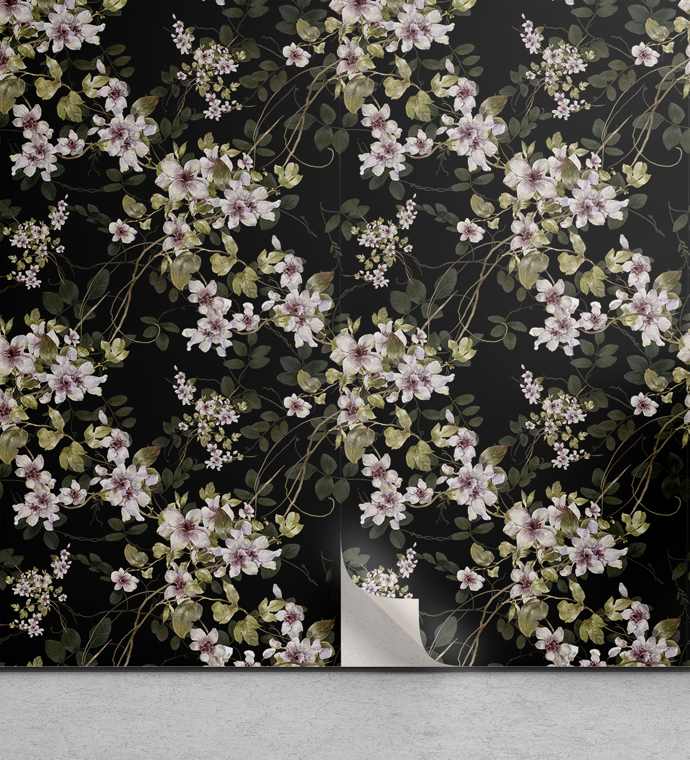 Ambesonne Vintage Peel & Stick Wallpaper for Home, Spring Branches ...