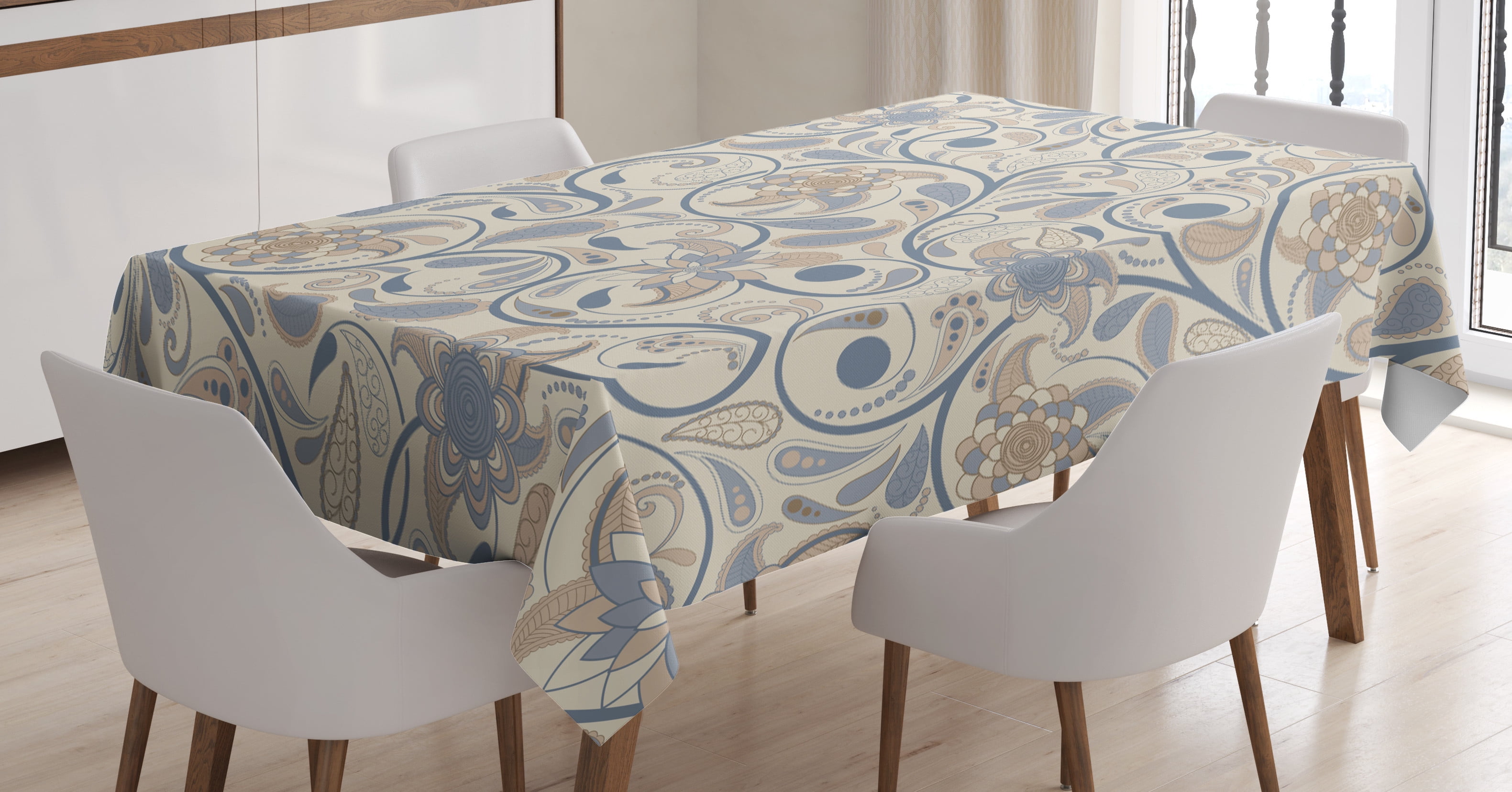 Ambesonne Vintage Tablecloth Rectangular Table Cover, Eastern Oriental ...