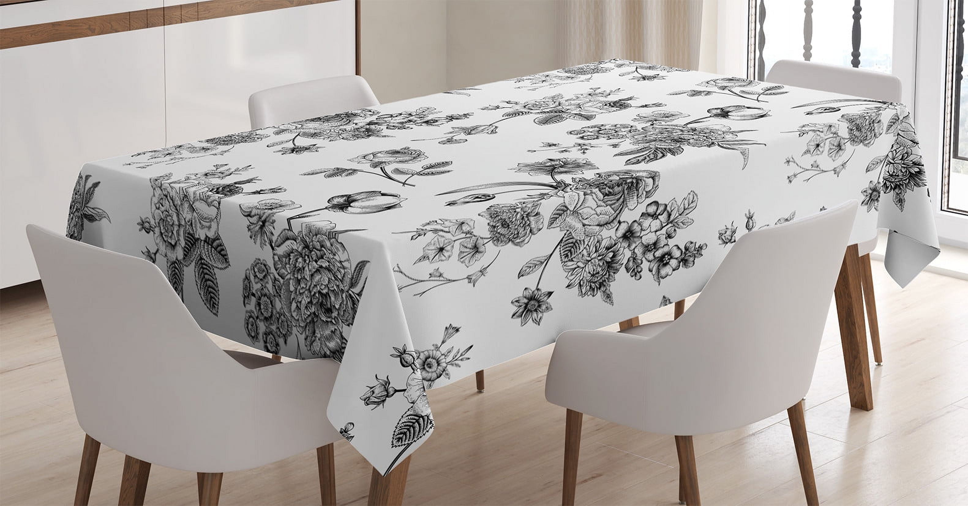 Ambesonne Vintage Tablecloth Rectangular Table Cover, New Modern Art ...