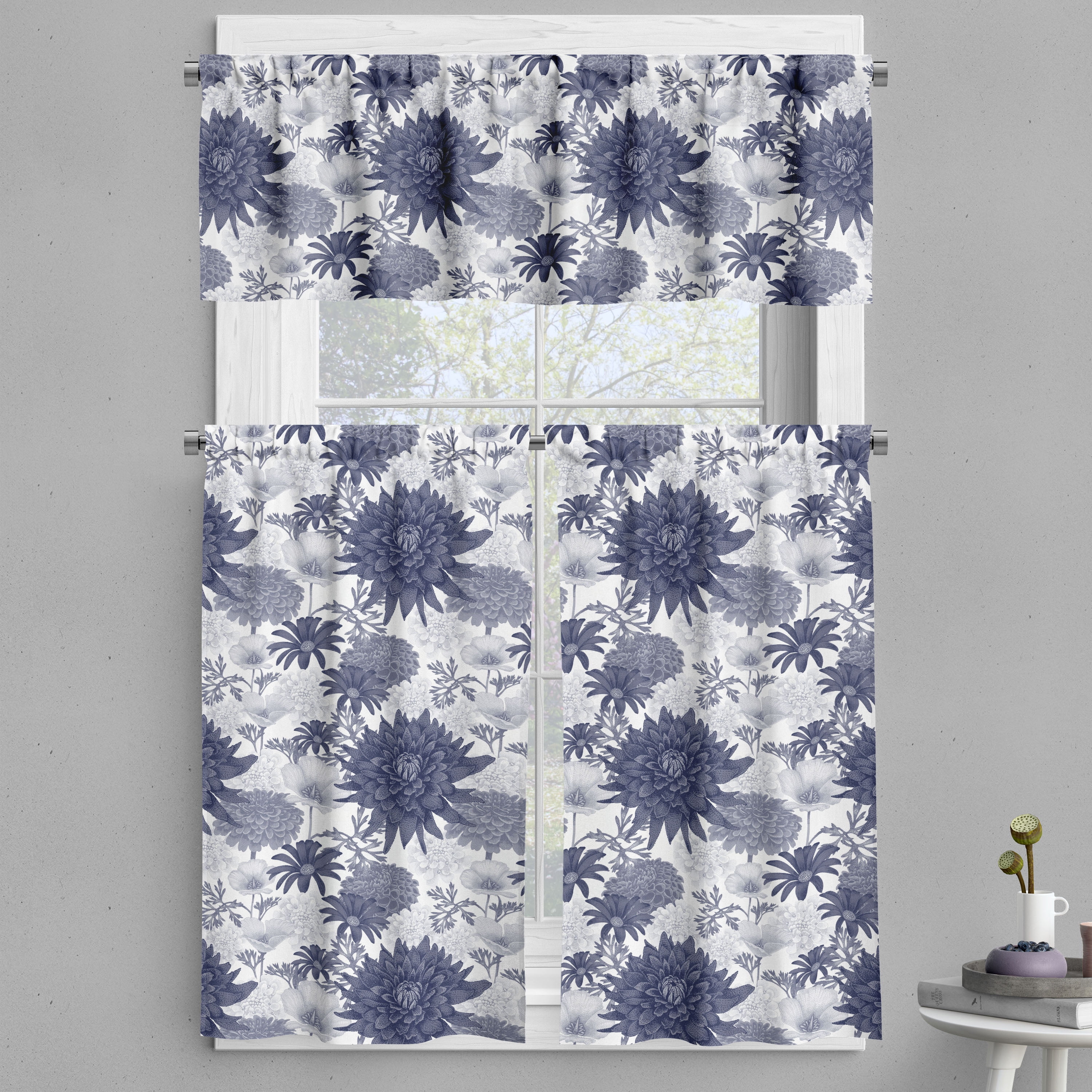 Ambesonne Vintage Valance & Curtain, Dotted Digital Paint, 55"x24 ...