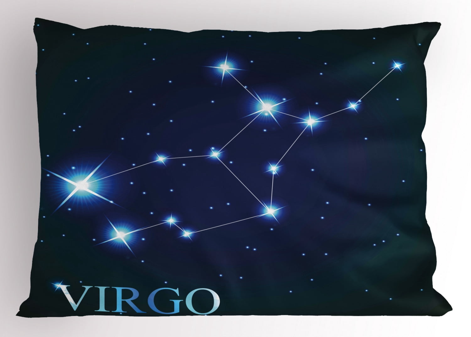 Ambesonne Virgo Pillow Sham, Constellation Stars Space, 36" X 20 ...