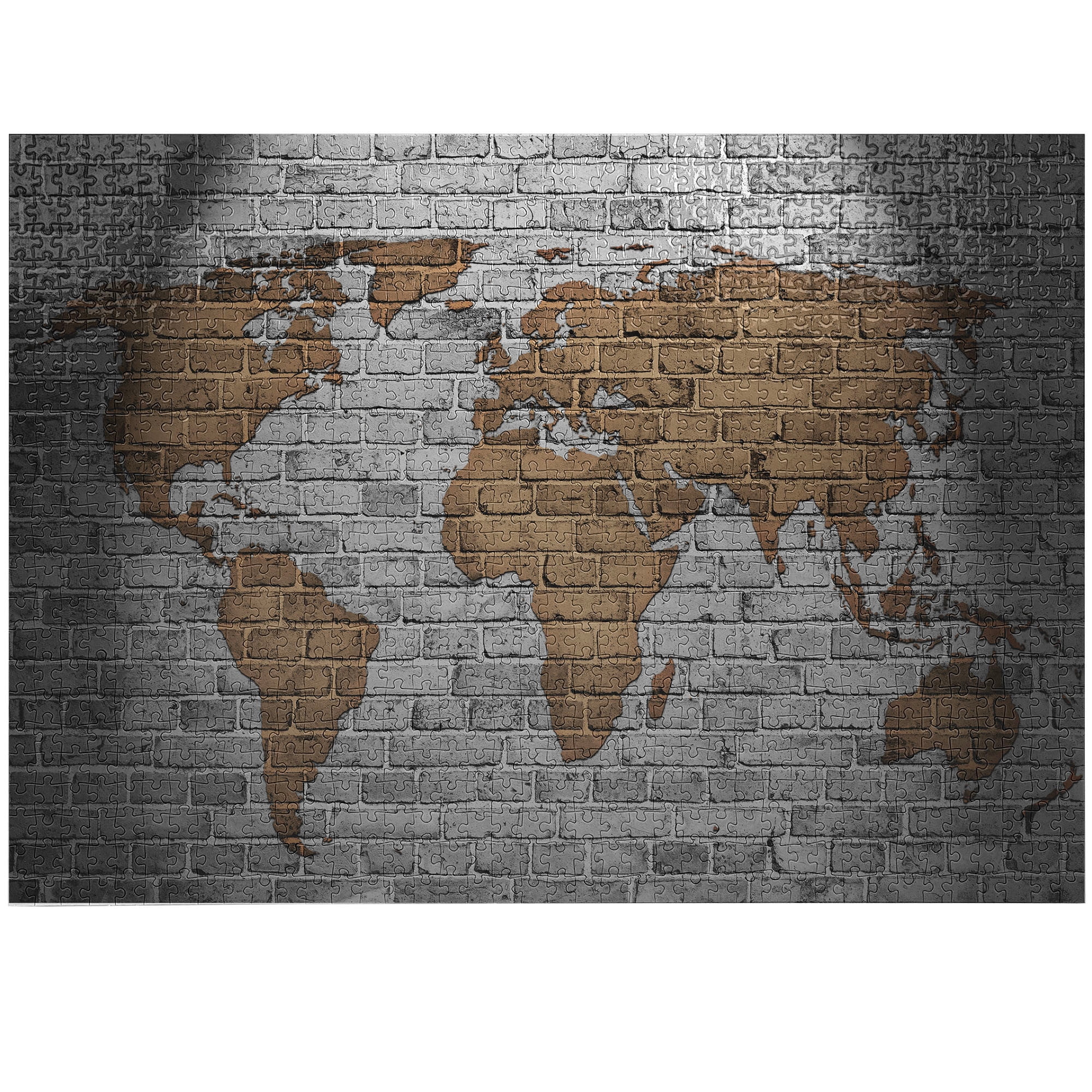 Ambesonne Wanderlust Jigsaw Puzzle, Countries Continents, Heirloom ...