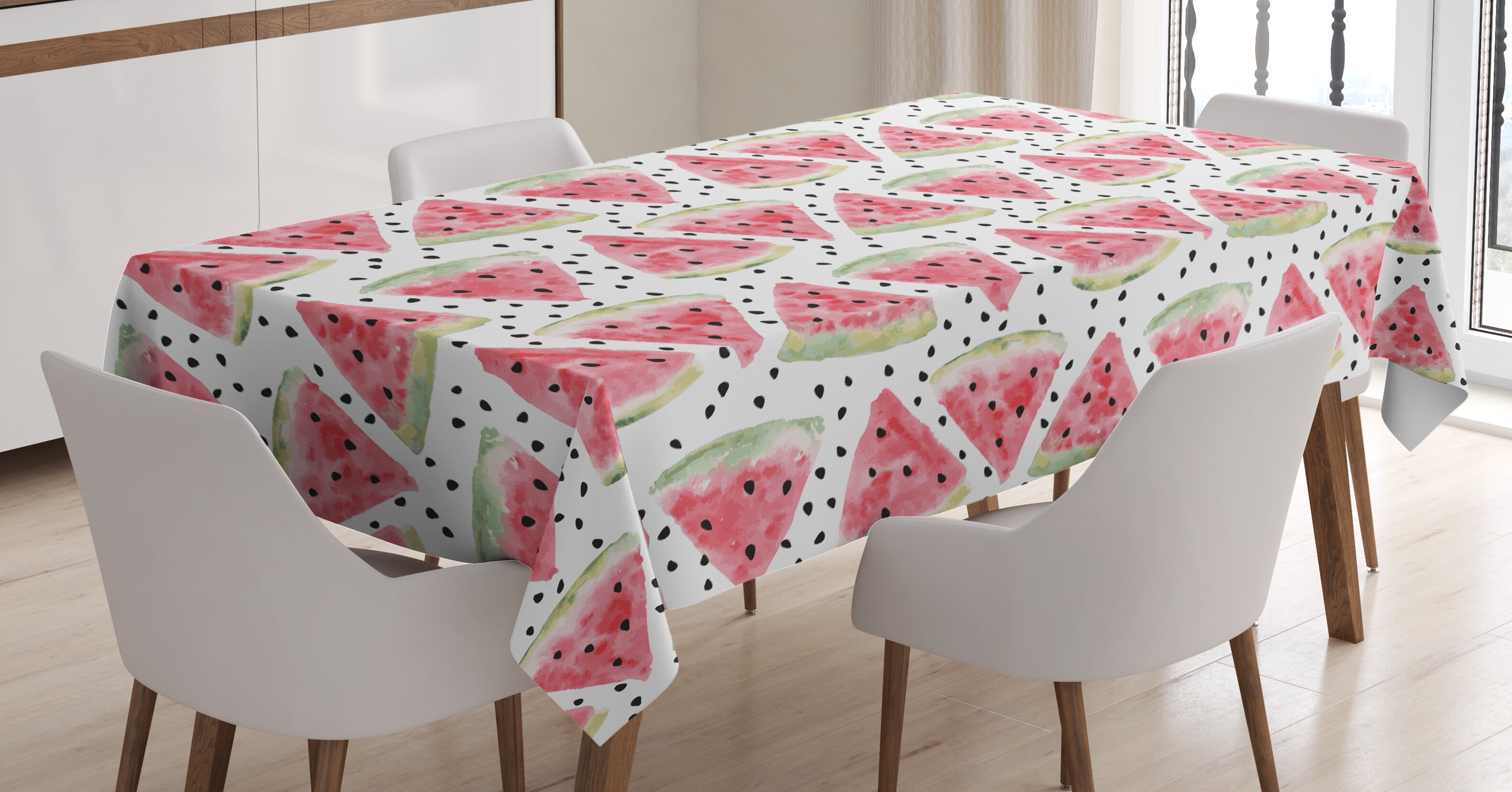 Ambesonne Watercolor Tablecloth Rectangular Table Cover, Pieces of ...