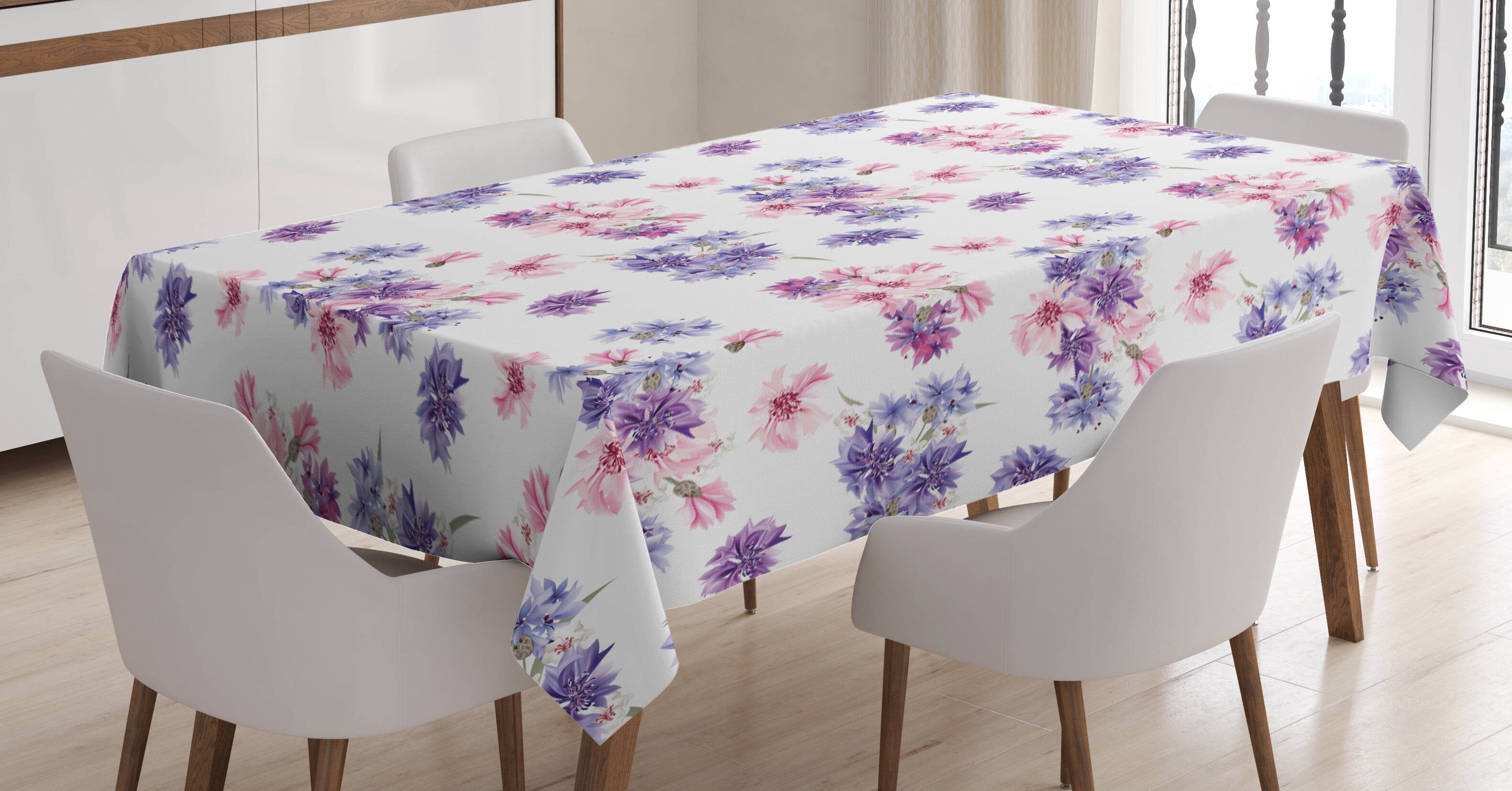 Ambesonne Watercolor Tablecloth Rectangular Table Cover, Wedding ...