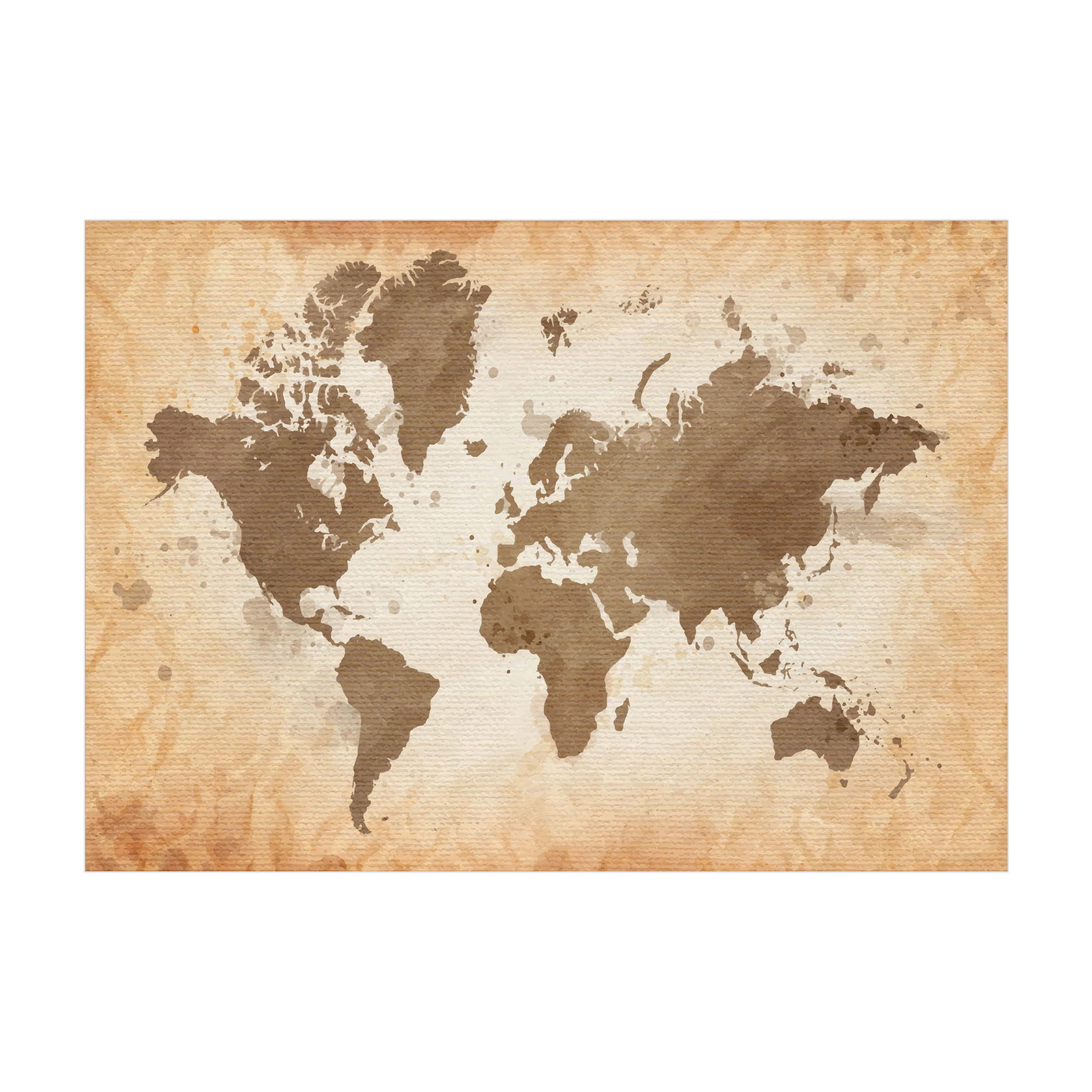 Ambesonne World Map Jigsaw Puzzle, Vintage Earth Continents, Heirloom ...