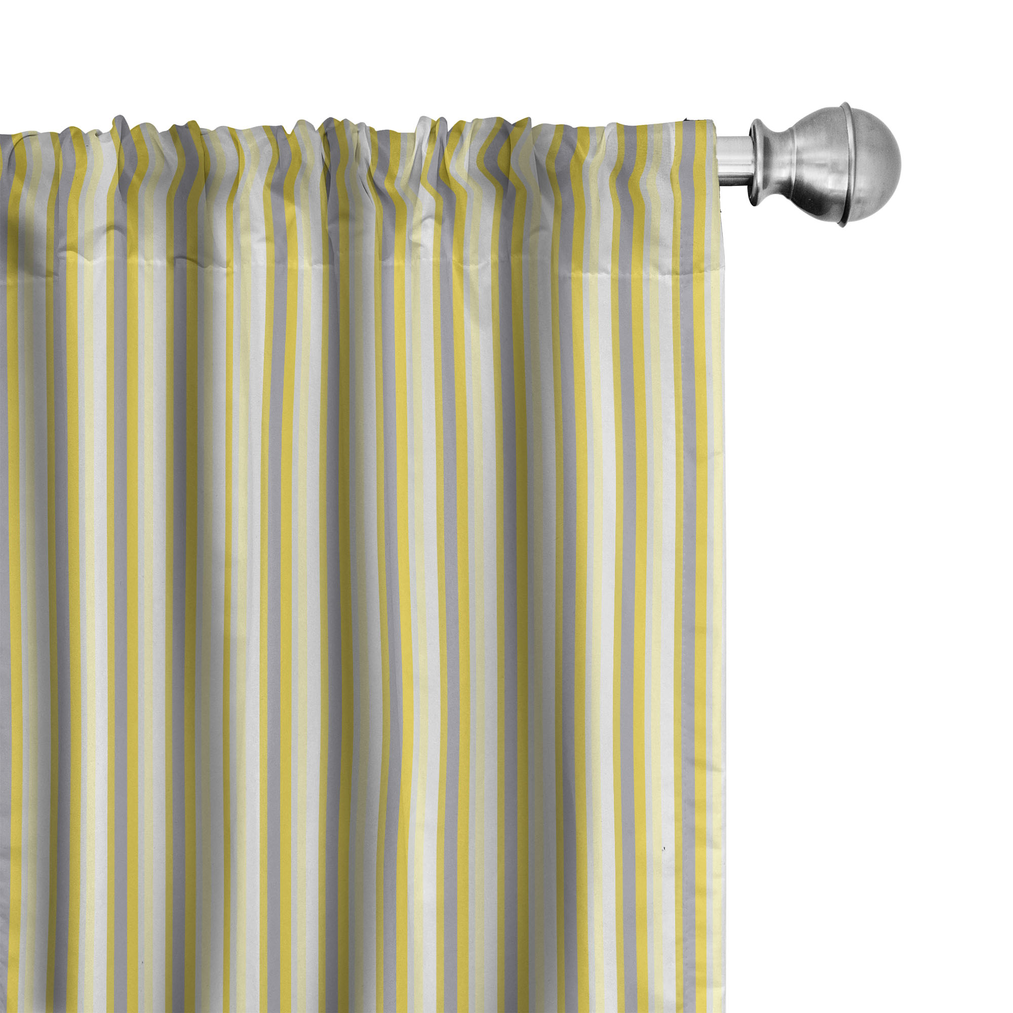 Ambesonne Yellow Curtains, Stripes in Soft Colors, Pair of 28"x63 ...