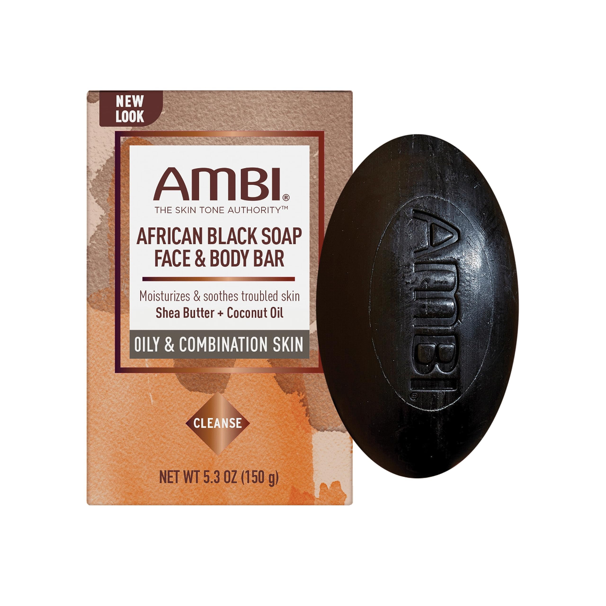 Ambi African Black Soap DPF11 Face & Body Bar, Cleans and Nourishes ...