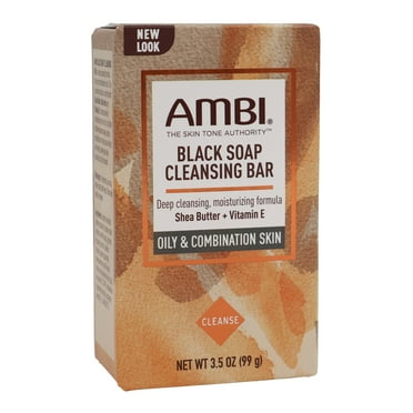 Ambi African Black Soap Face & Body Bar, Cleans and Nourishes Skin ...