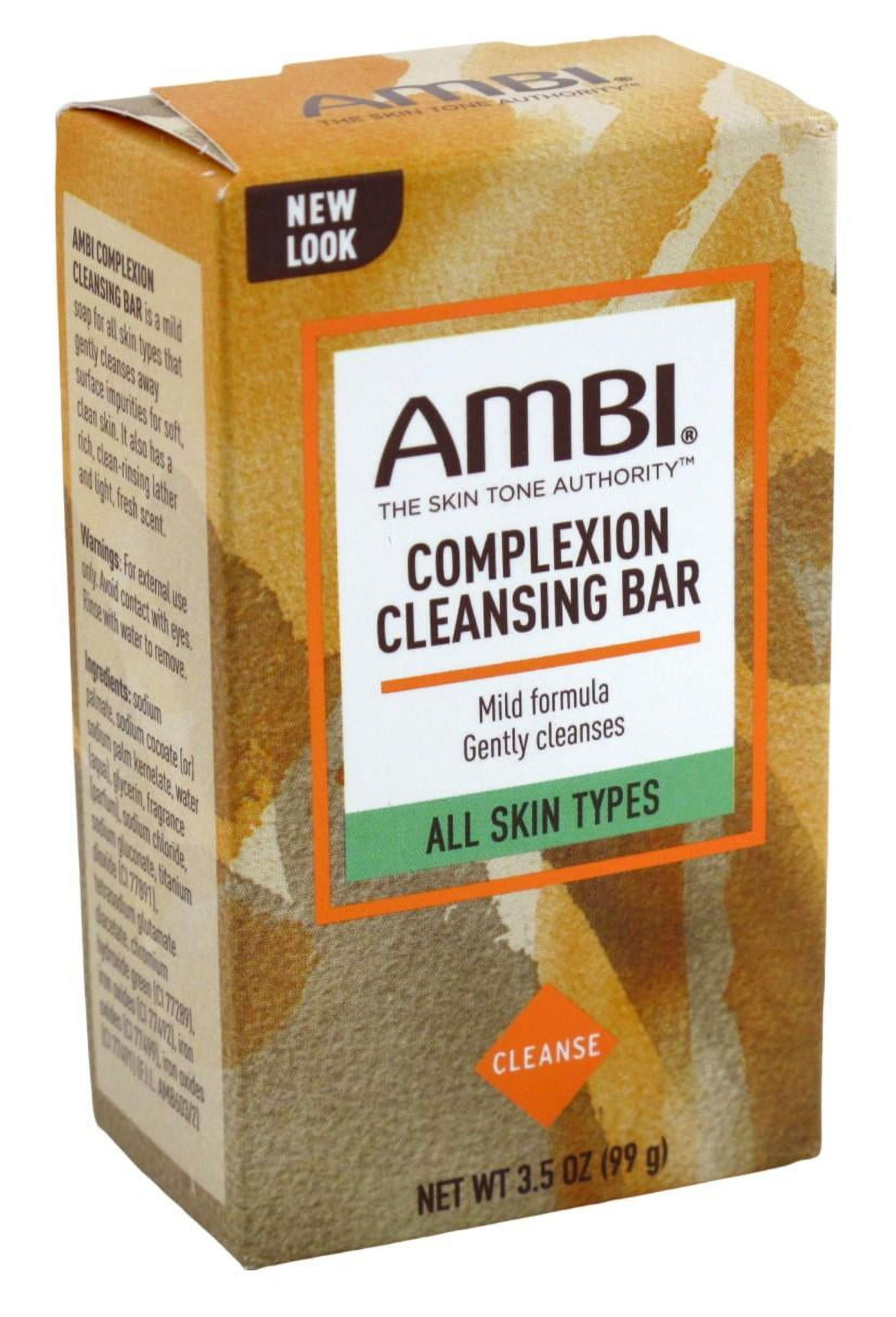 Ambi Cleansing Bar Soap Complexion 3.5oz (Pack of 3) - Walmart.com