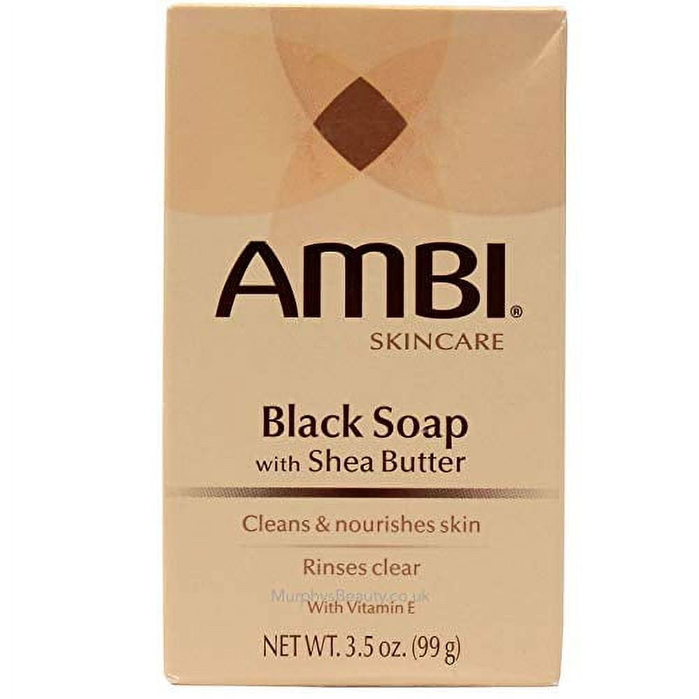 Ambi Facial Beauty Cleansing Bar, Fade Soap with Shea Butter, Aloe Vera ...