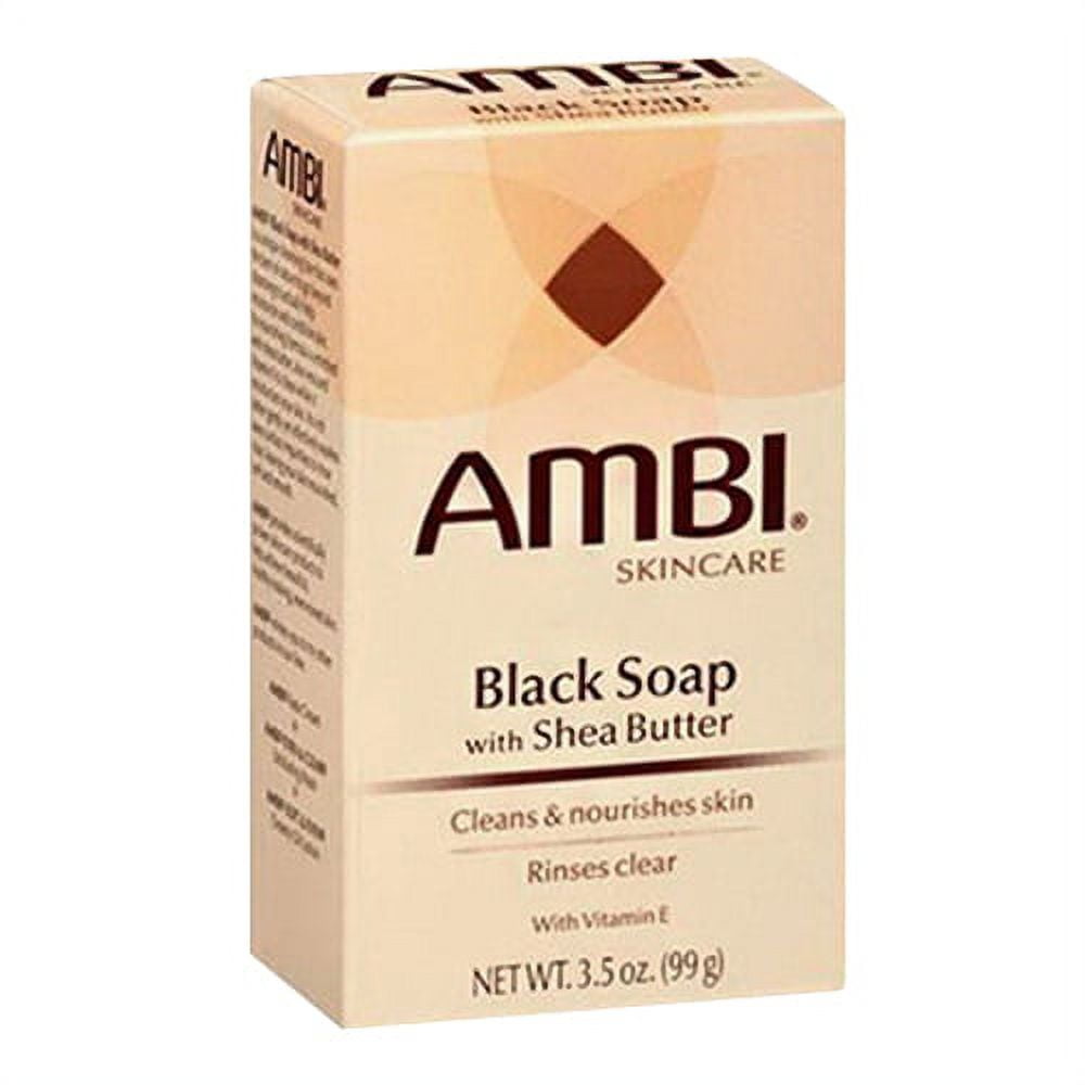 Ambi Skin Care Black Soap With Shea Butter - 3.5 Oz, 3 Pack - Walmart.com