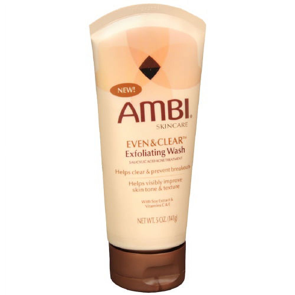 Ambi Skin Care Even And Clear Exfoliating Facewash - 5 Oz - Walmart.com