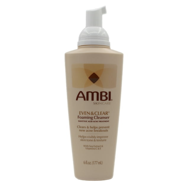 Ambi Acne Treatment Face Cleanser, Dark Spot & Pimple Wash, 6 oz ...