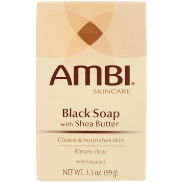 AMBI Black Soap with Shea Butter Bar, 3.5 oz - Walmart.com