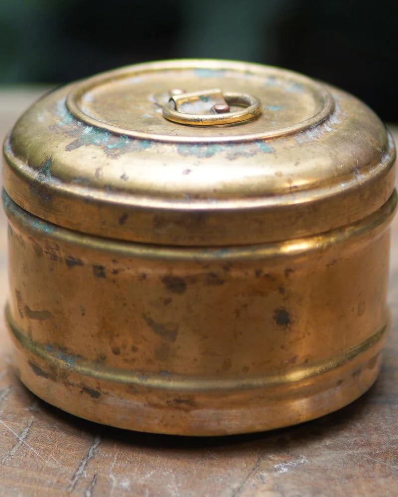 Ambi Vintage Exquisite Small Brass Box | Multipurpose Box | Home Decor ...