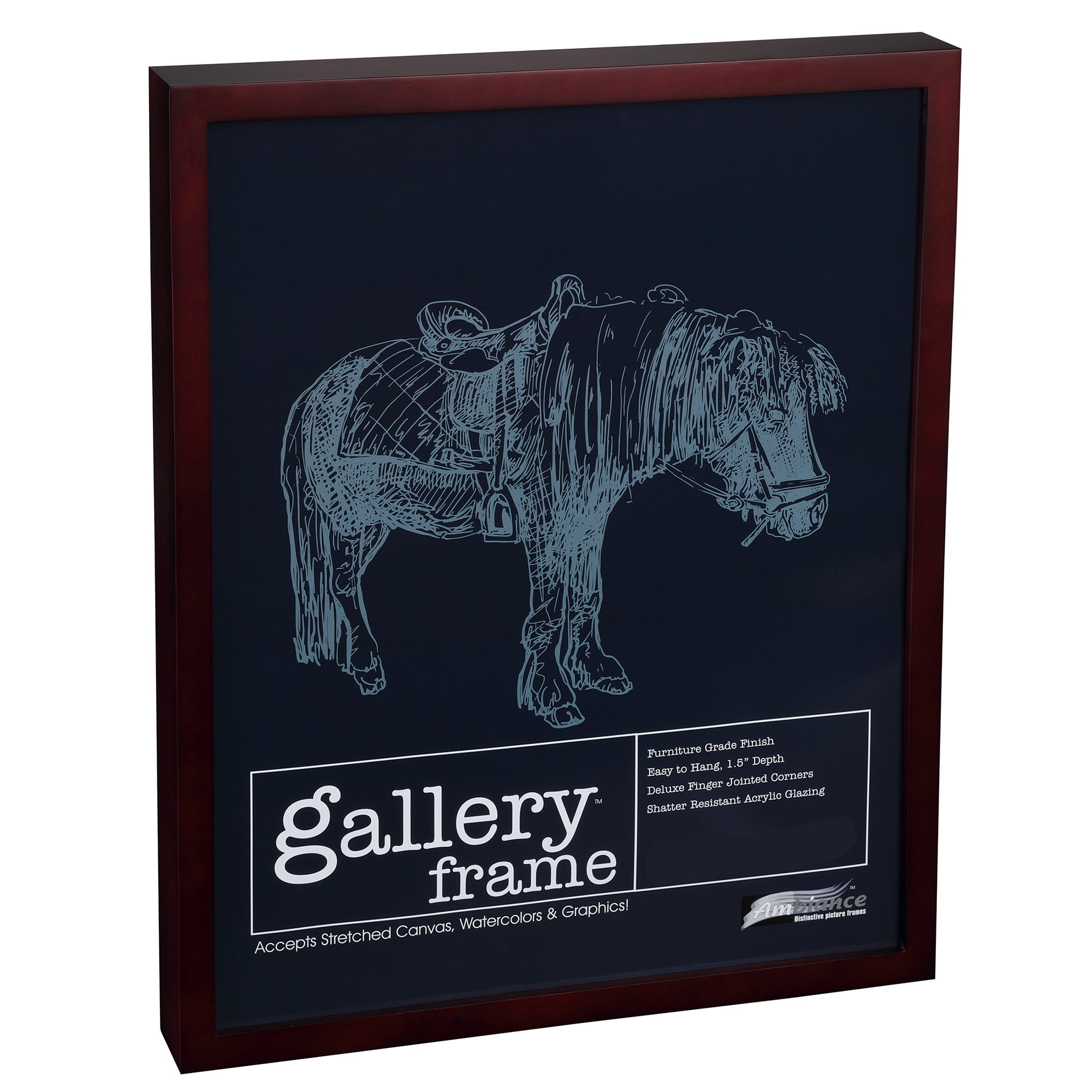 Ambiance Gallery Wood 1.5" Deep Picture Frame - Professional Quality ...