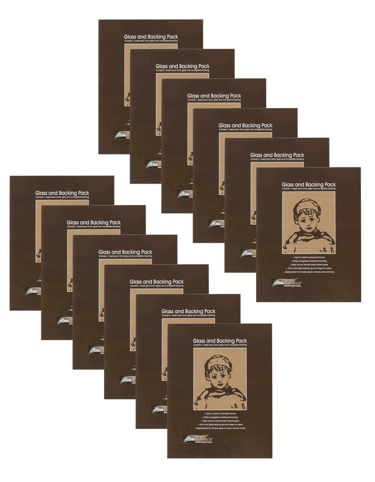 Ambiance Picture Frame Glass & Backing Replacement Inserts 2mm Thick ...