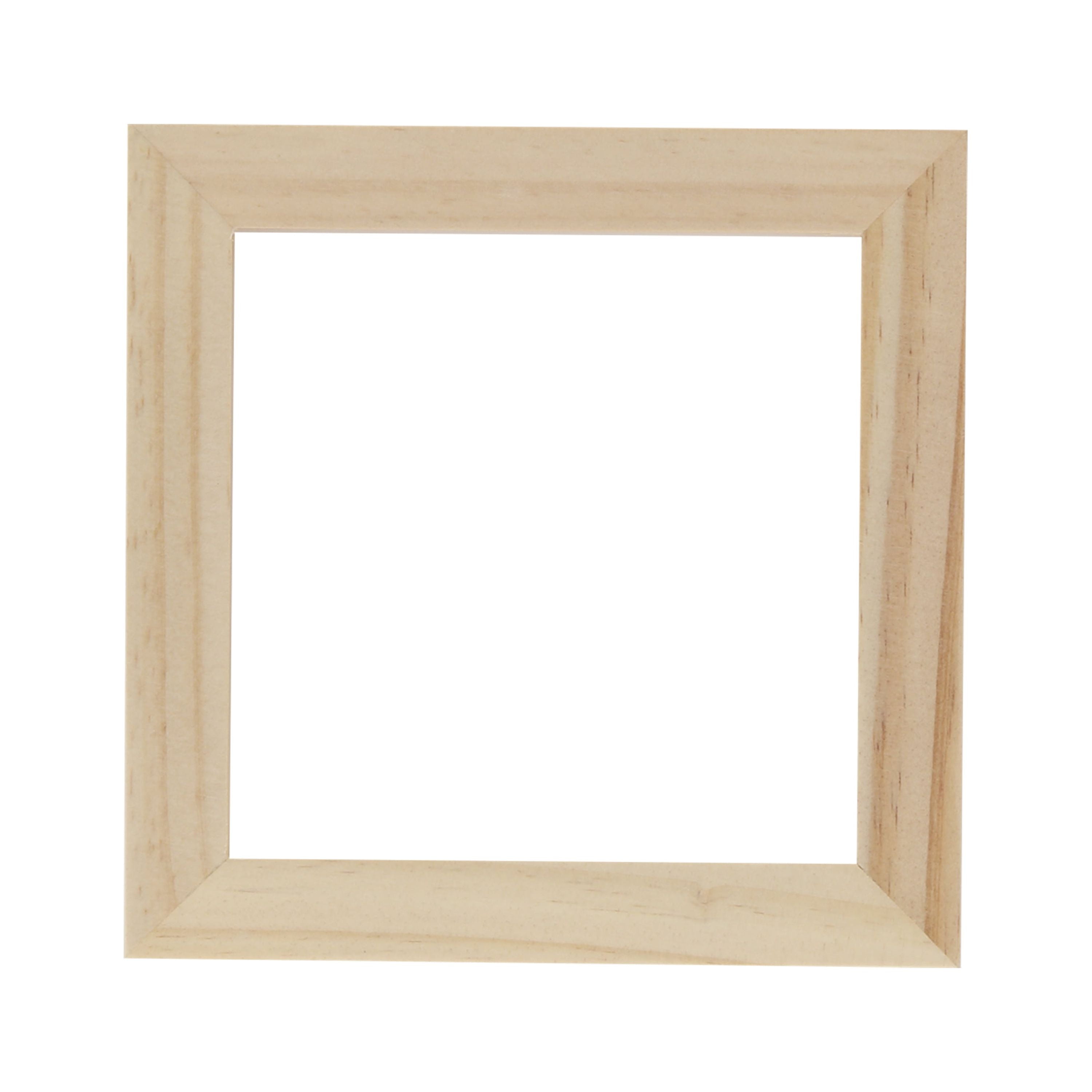 Ambiance Unfinished Wood Gallery Frame 5x5 In - 10 Pack - Walmart.com