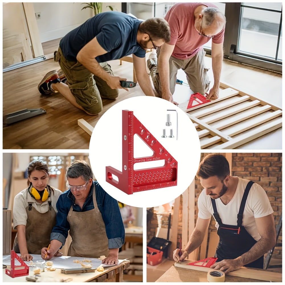 Ambidextrous Lightweight Mitre Triangle Square Protractor, High ...