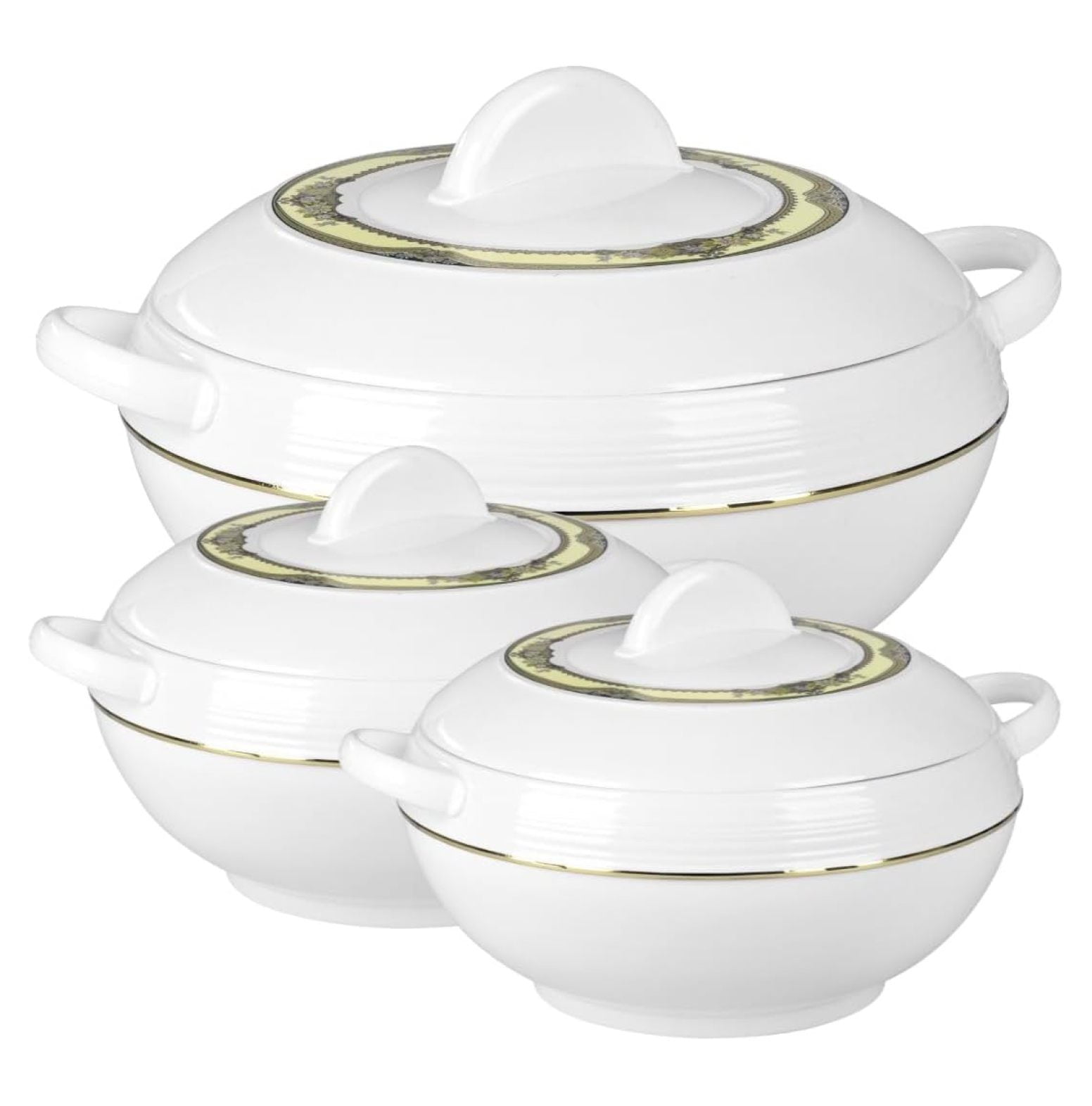 Ambient Insulated Casserole Hot Pot Hot Pack Food Warmer 3 Pieces Set ...