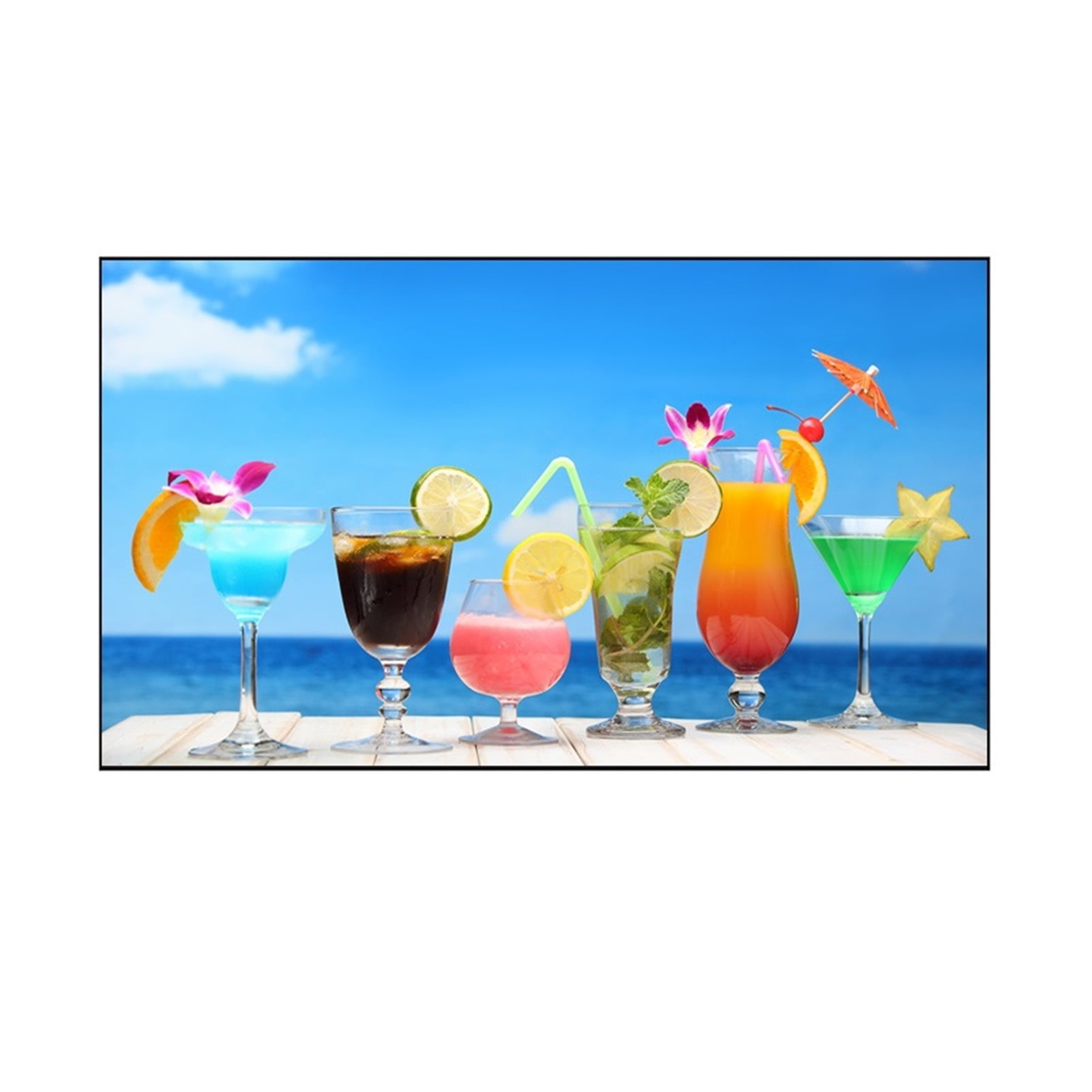 Ambient Light Rejecting Projection Screen 80" 1cm Bezel Frame ...