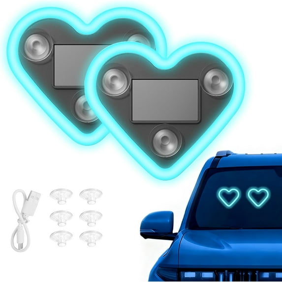 Ambient Light, Triangle Window Solar- Heart Shaped Atmosphere Light ...