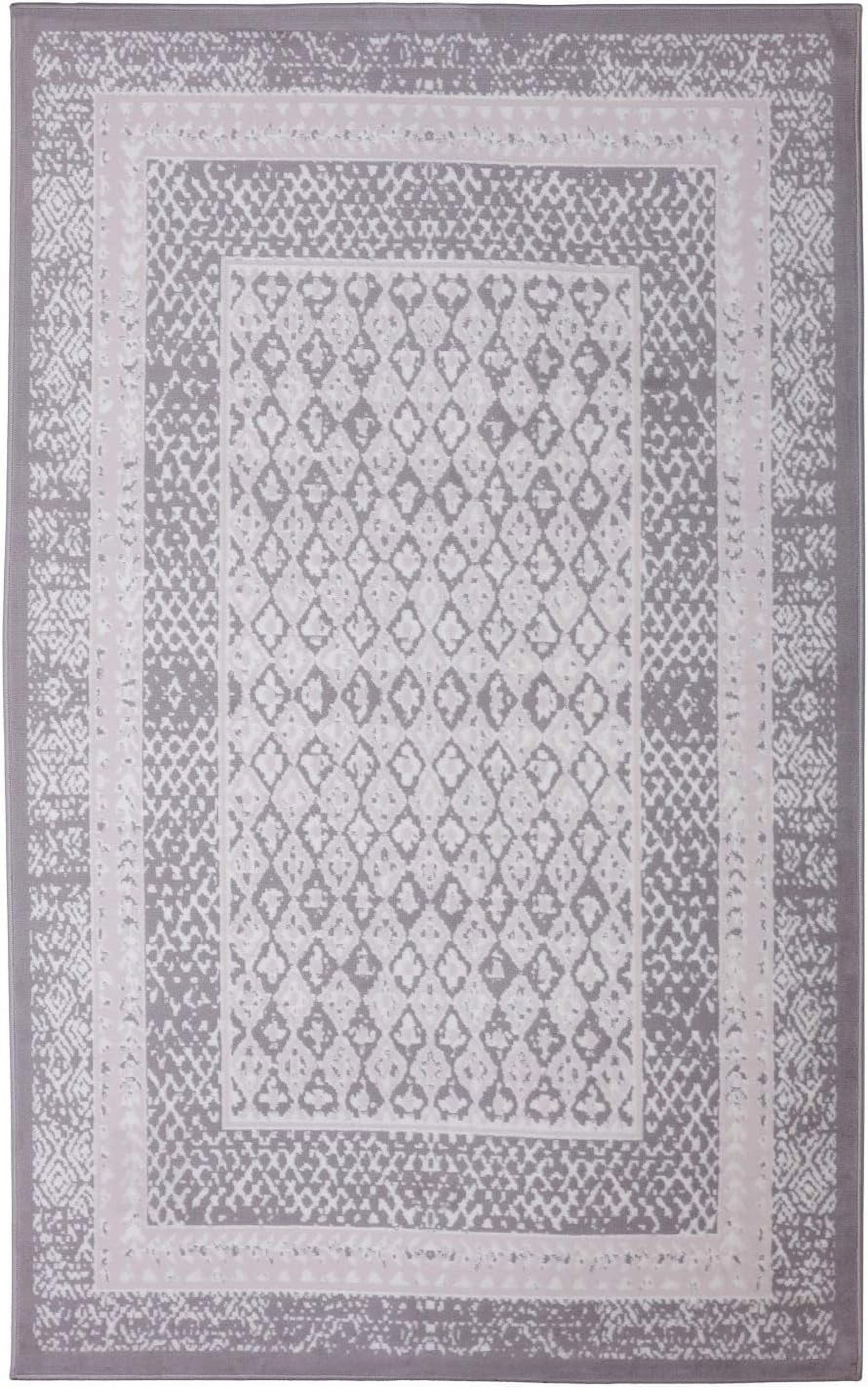 Ambient Rugs Bordered Transitional Runner Rug - 2 ft. x 8 ft., Peach ...
