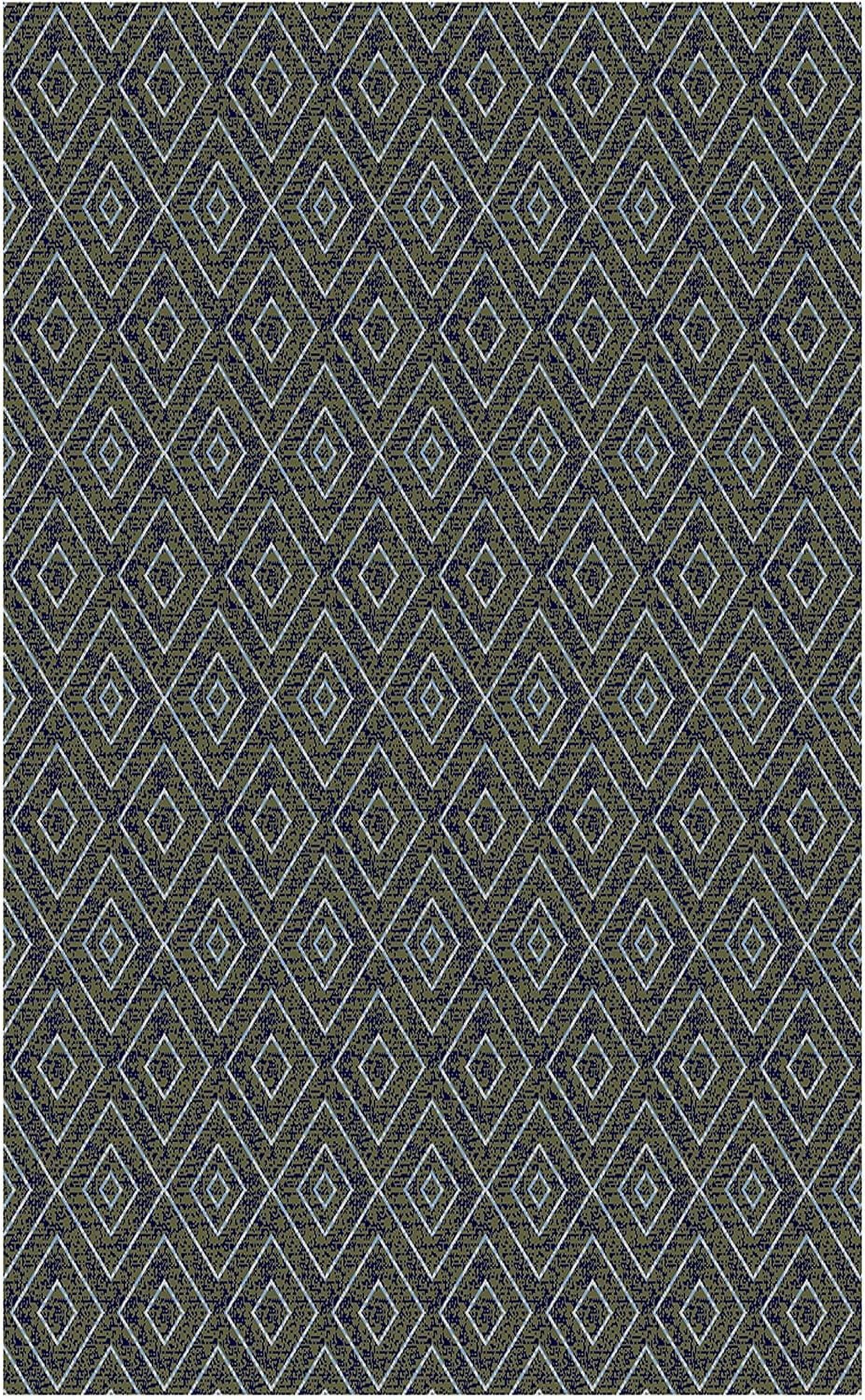 Ambient Rugs Diamond Pattern Area Runner Rug - 2 ft. x 8 ft., Dark Grey ...