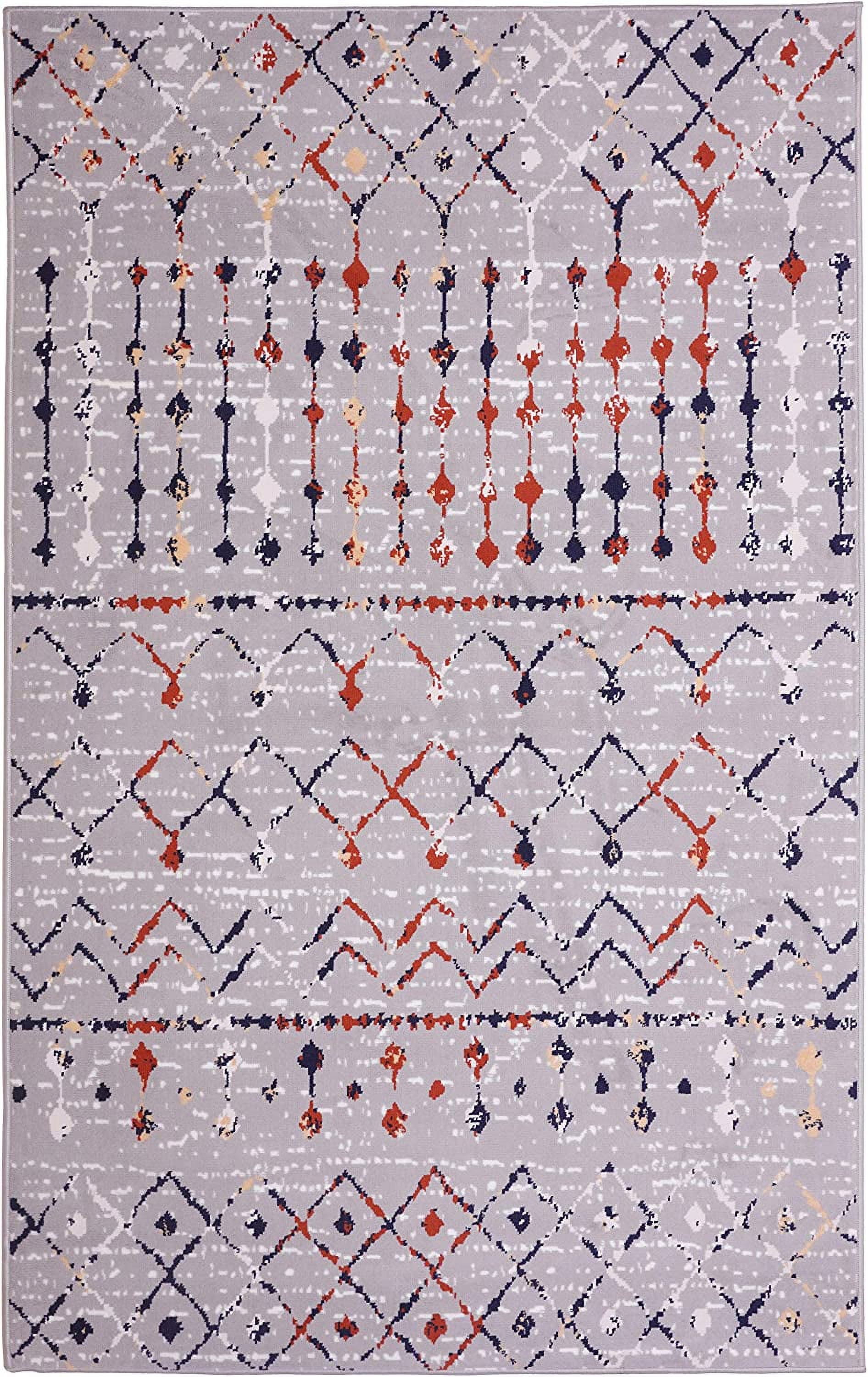 Ambient Rugs Moroccan Style Rug - 2 ft. x 4 ft., Light Grey, Distressed ...