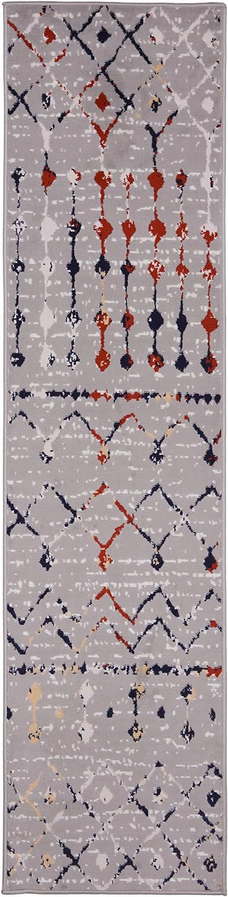 Ambient Rugs Moroccan Style Runner Rug - 2 ft. x 8 ft., Peach ...