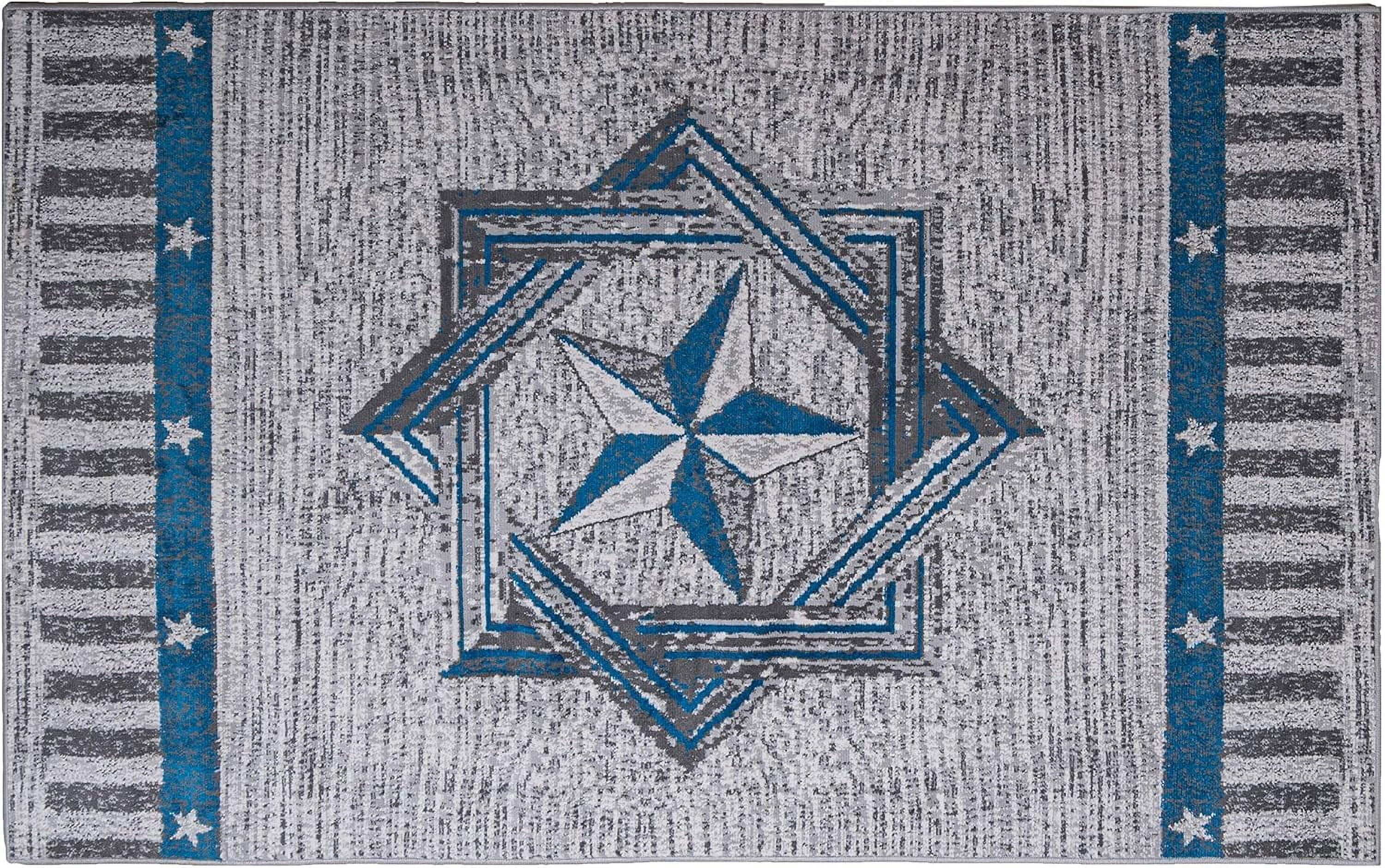 Ambient Rugs Texas Star Rug - 2 ft. x 4 ft., Peach Rustic, Novelty Lone ...