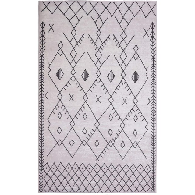 Ambient Rugs Trellis Pattern Rug - 2 ft. x 4 ft., Peach, Bohemian Rug ...