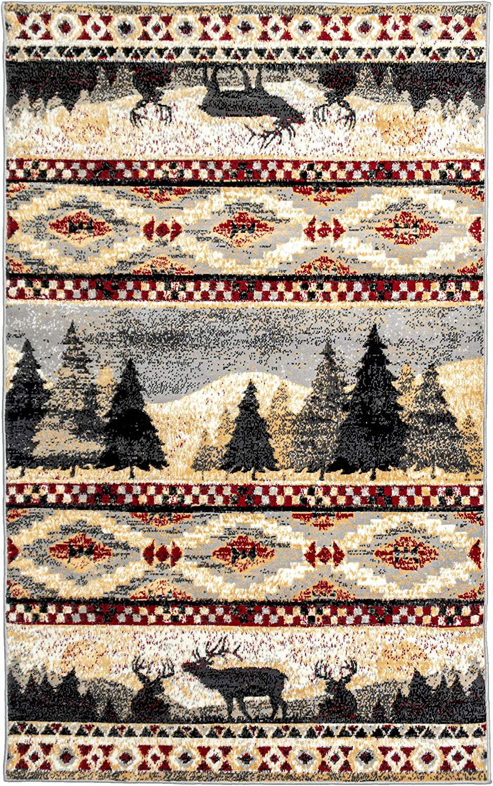 Ambient Rugs Tribal Print Rug - 2 ft. x 4 ft., Multicolor, Floor Rug ...