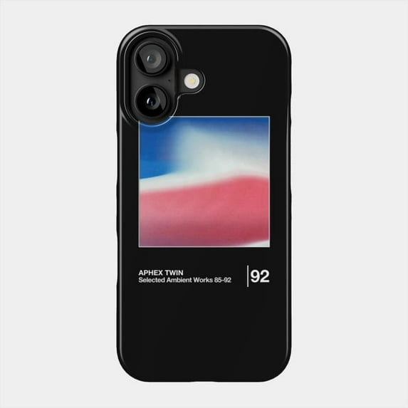 Ambient Techno Album 85–92 Minimalist Graphic Case for iPhone 11,12,13 ...