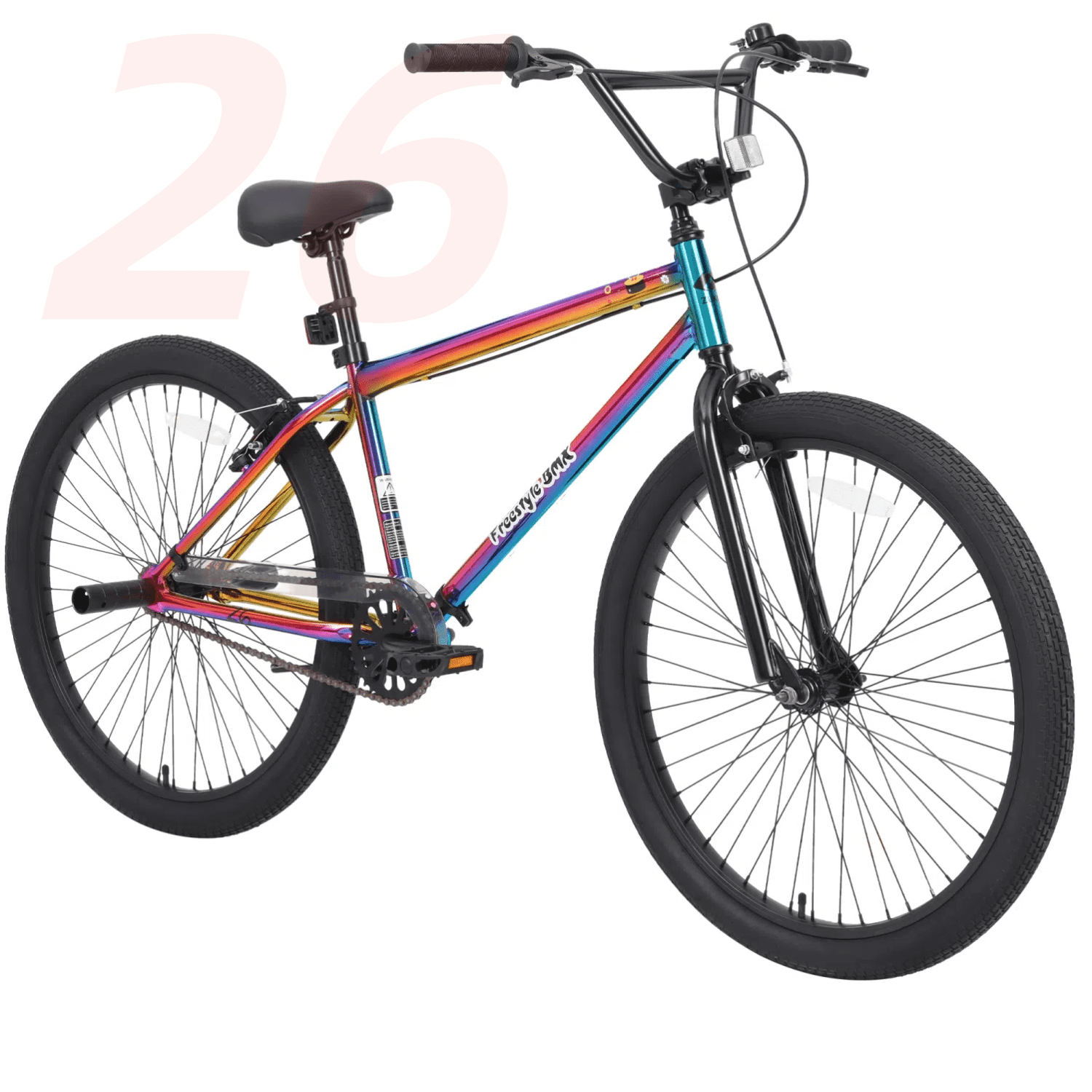 Ambifirner 26 Inch Womens and Mens City Bike Single Speed Steel Frame ...