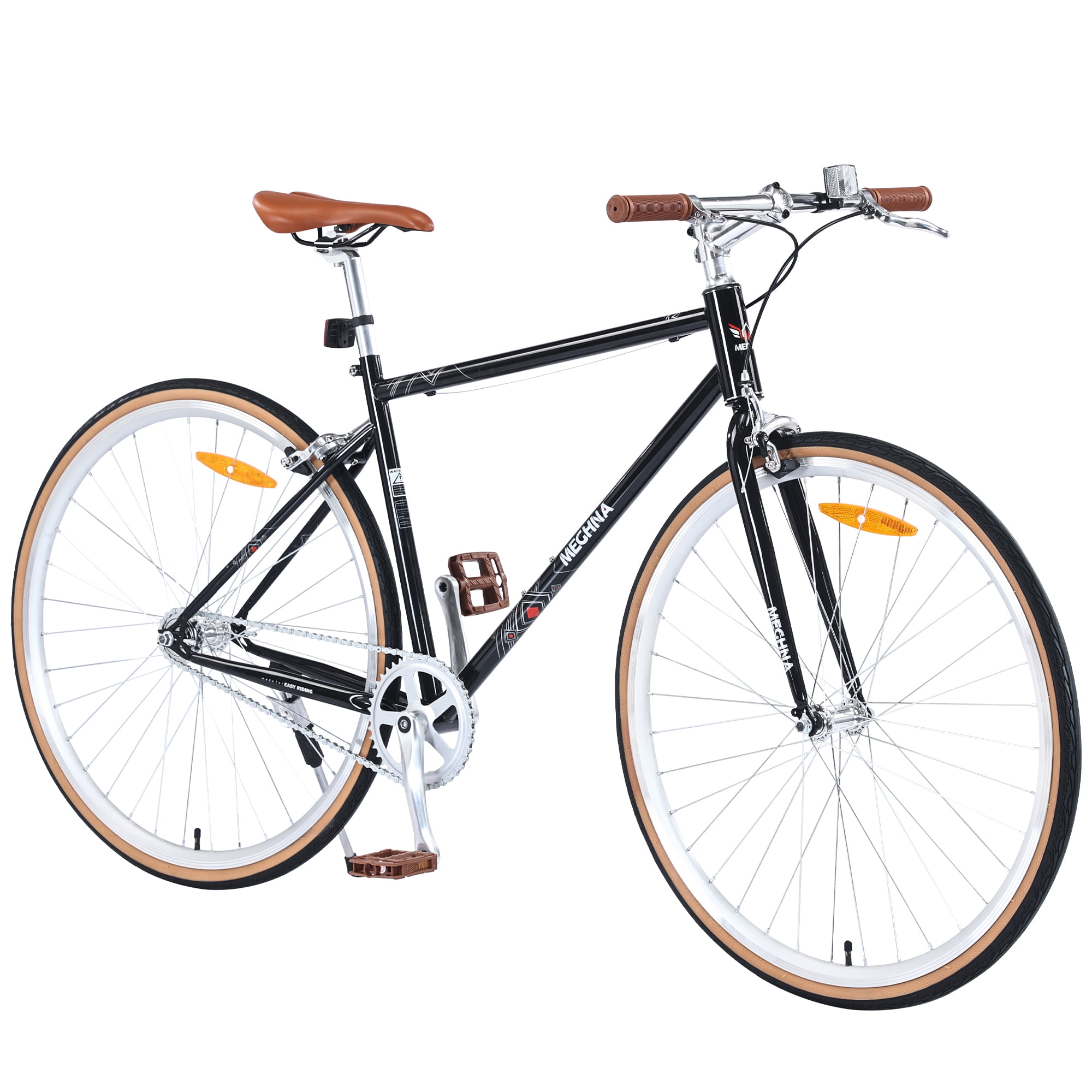 Ambifirner 700C Retro City Bike – Steel Frame Single Speed Hybrid for ...