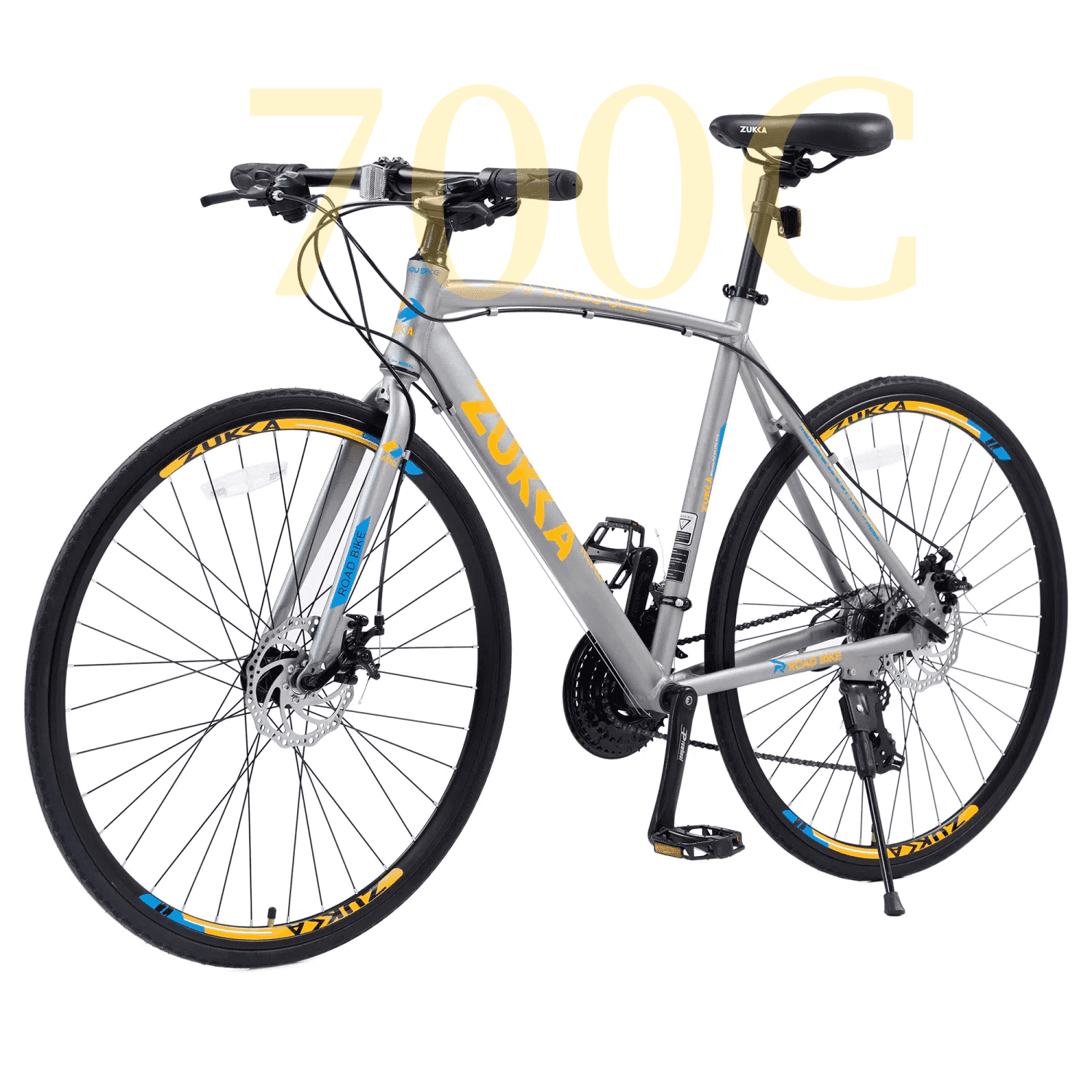 Ambifirner 700C Road Bike for Adult Shimano 21 Speed Road Bike Hybrid Road Bicycle Carbon Steel ...