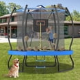 Ambifirner 8FT Trampoline with Basketball Hoop and Ladder – Outdoor ...