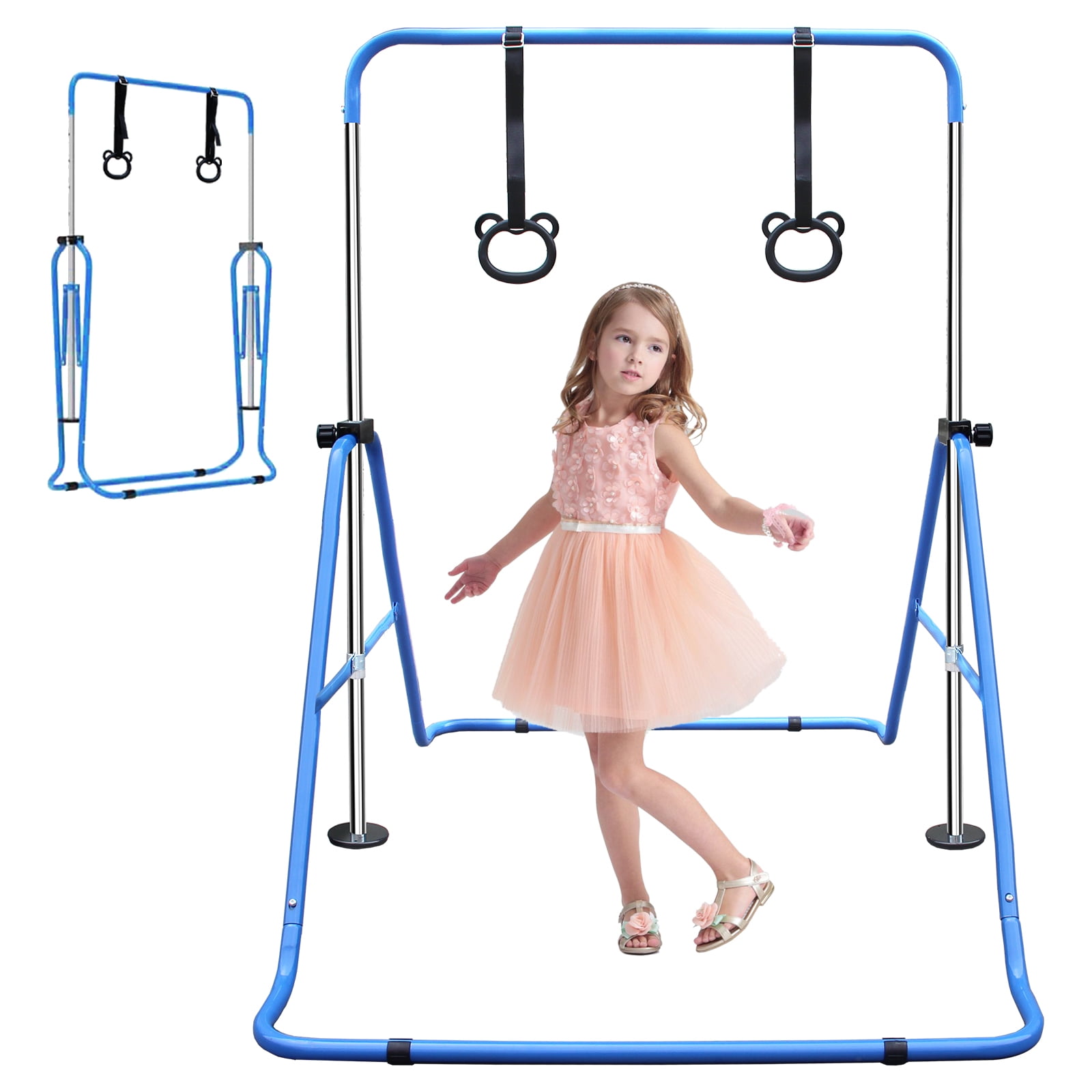 Ambifirner Adjustable Gymnastics Bar for Kids - 5-Level Height (35"-51 ...