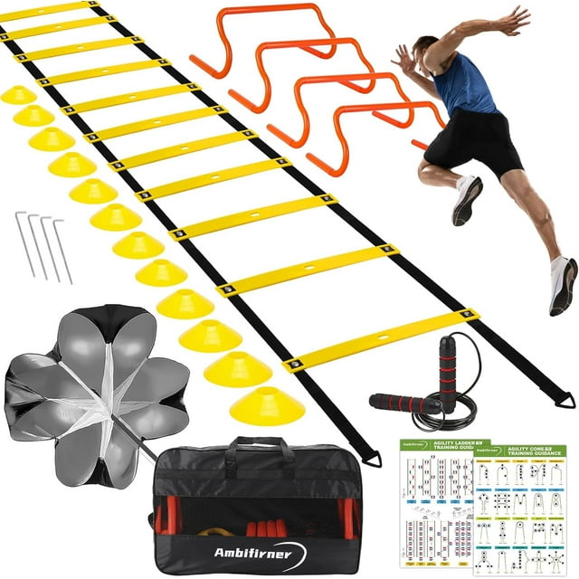 Ambifirner Agility Ladder Training Equipment Set - Agility Ladder(12 ...