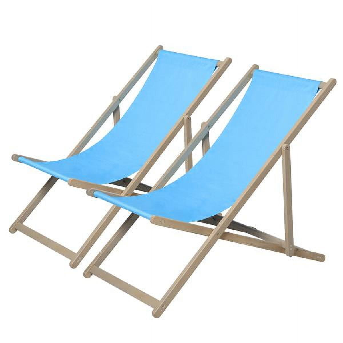 Ambifirner Beach Sling Chair Set of 2, Outdoor Lounge Chair, Folding ...