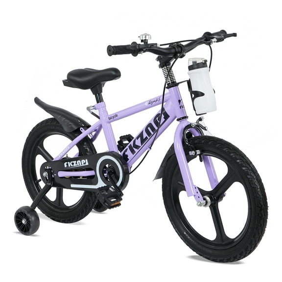 Kids Bike with Night Glow&Water Bottle,18 Inch-Wheels Girls & Boys ...