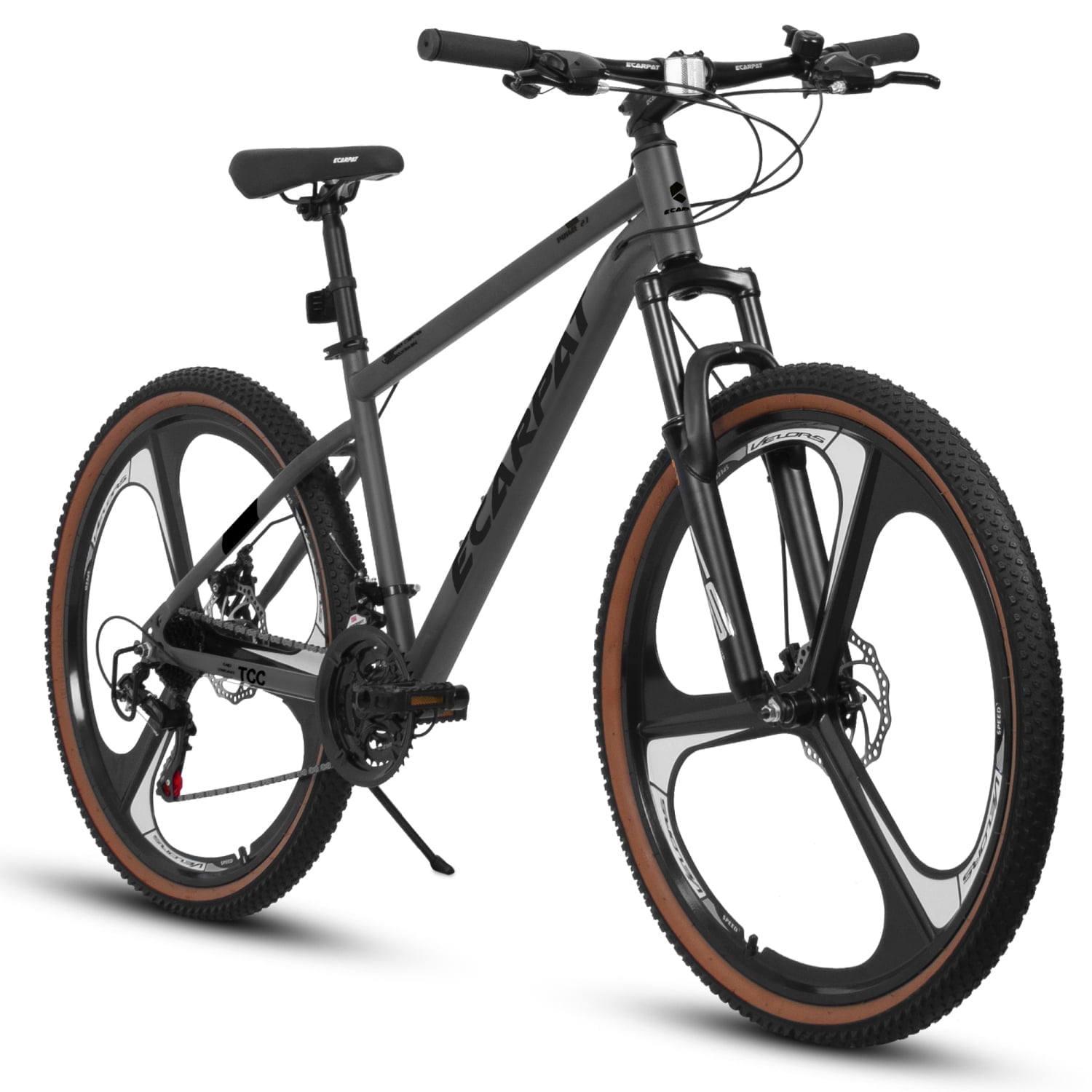 Ambifirner Mountain Bike 27 Inch Wheels, 21-Speed Mens Womens Trail ...