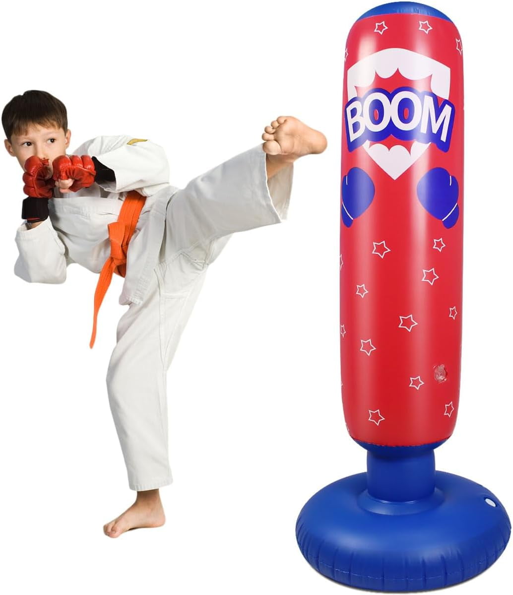 Ambifirner Punching Bag for Kids Free Standing Boxing Bag, Bounce-Back ...