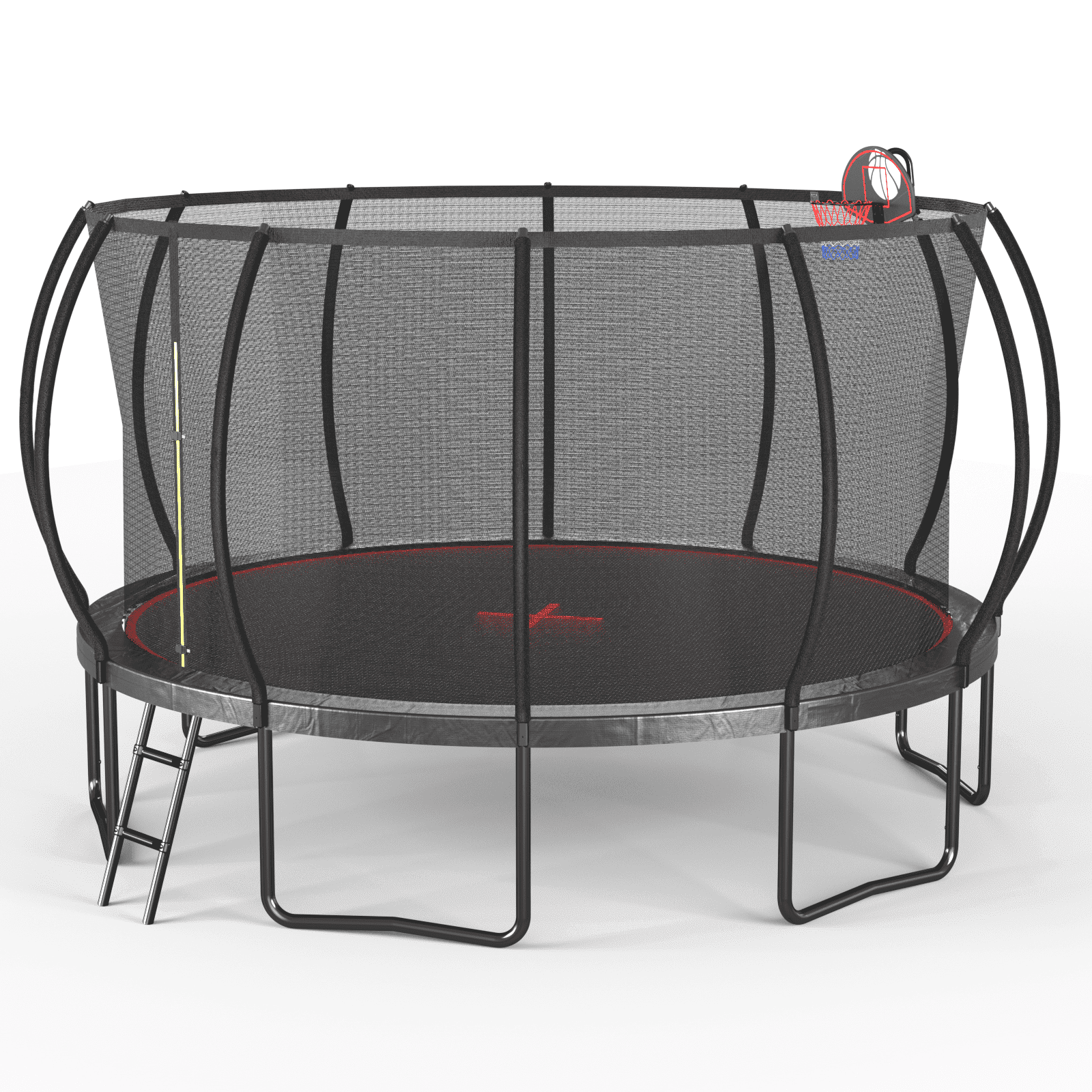 Ambifirner Trampoline 16FT Round Outdoor Trampoline with W-Shape Legs ...