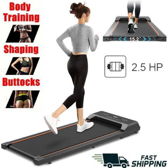 Ambifirner Walking Pad Under Desk Treadmill, LED Display and Remote ...